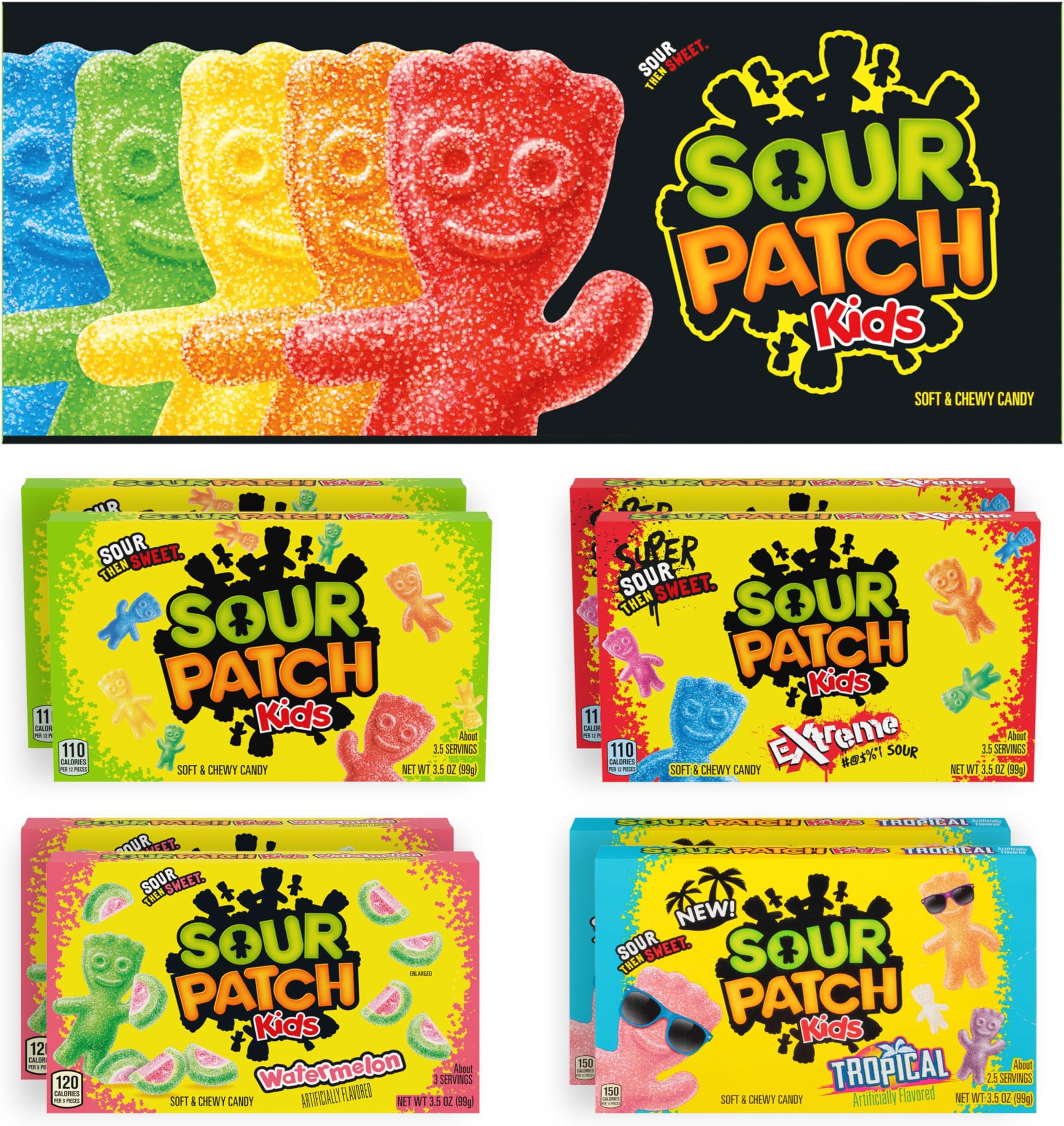 Amazon.com : SourPatch Kids & Swedish Fish Variety Pack, Fun Size ...