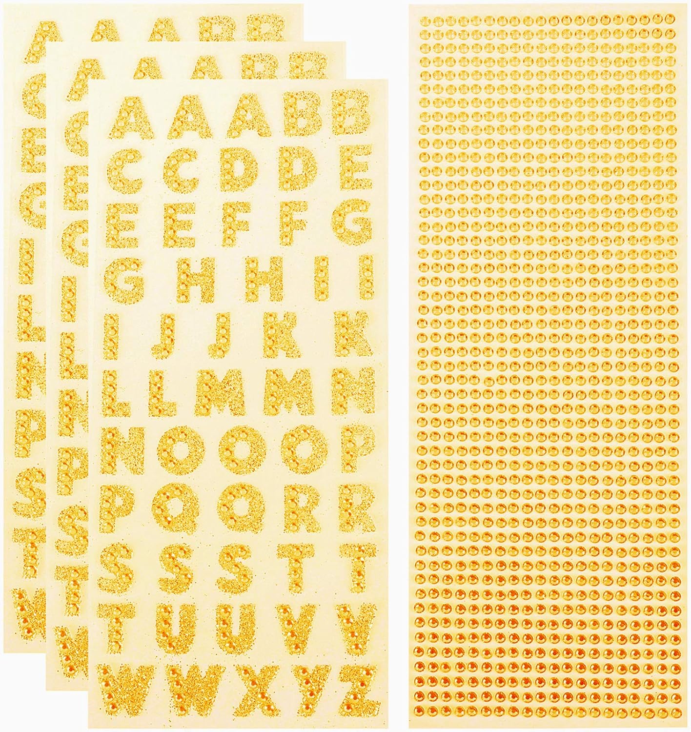 Amazon.com: Alphabet Stickers and Rhinestone Stickers for Decoration ...