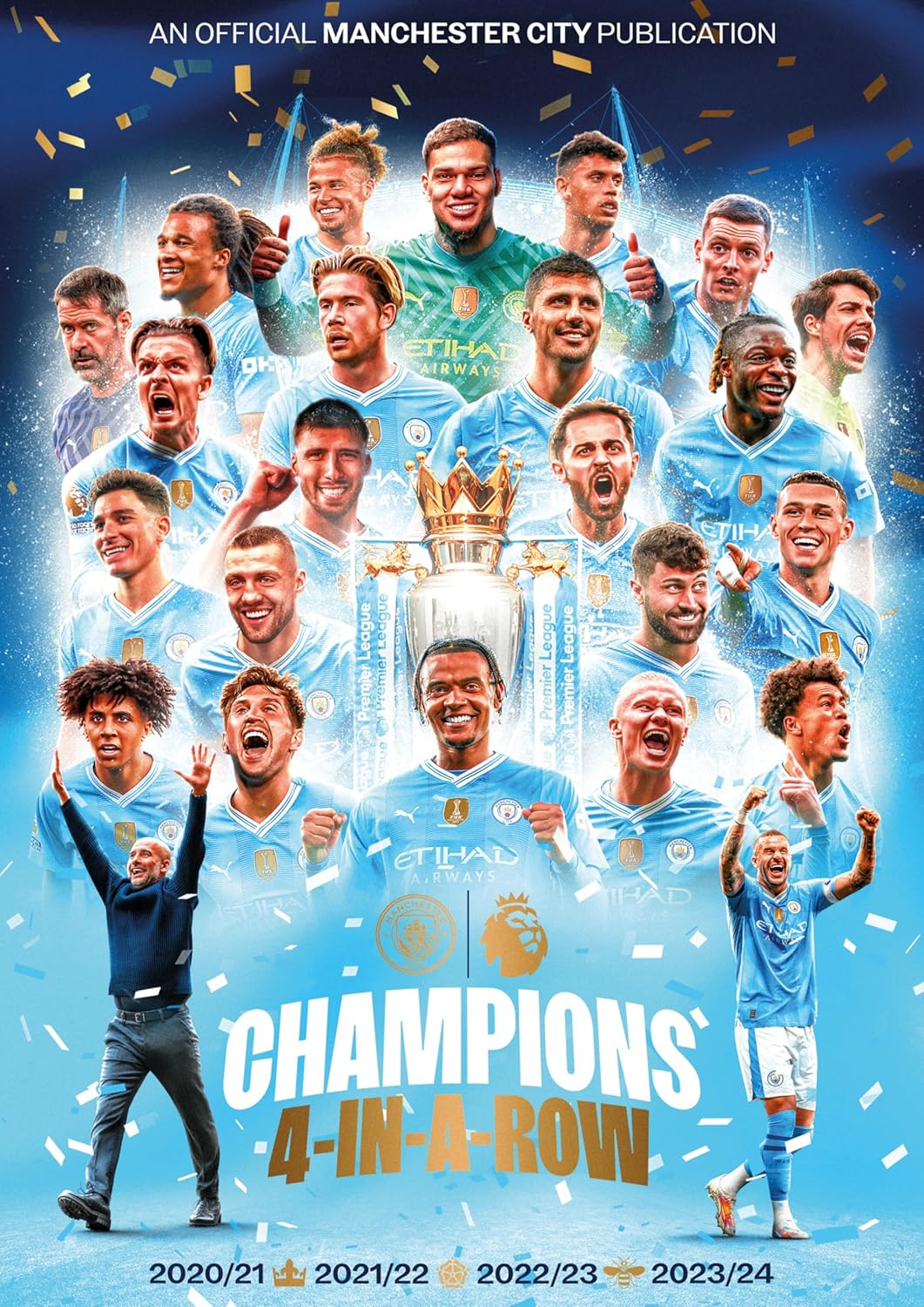 Amazon | Manchester City: Champions 2024 - Four In A Row | Manchester ...