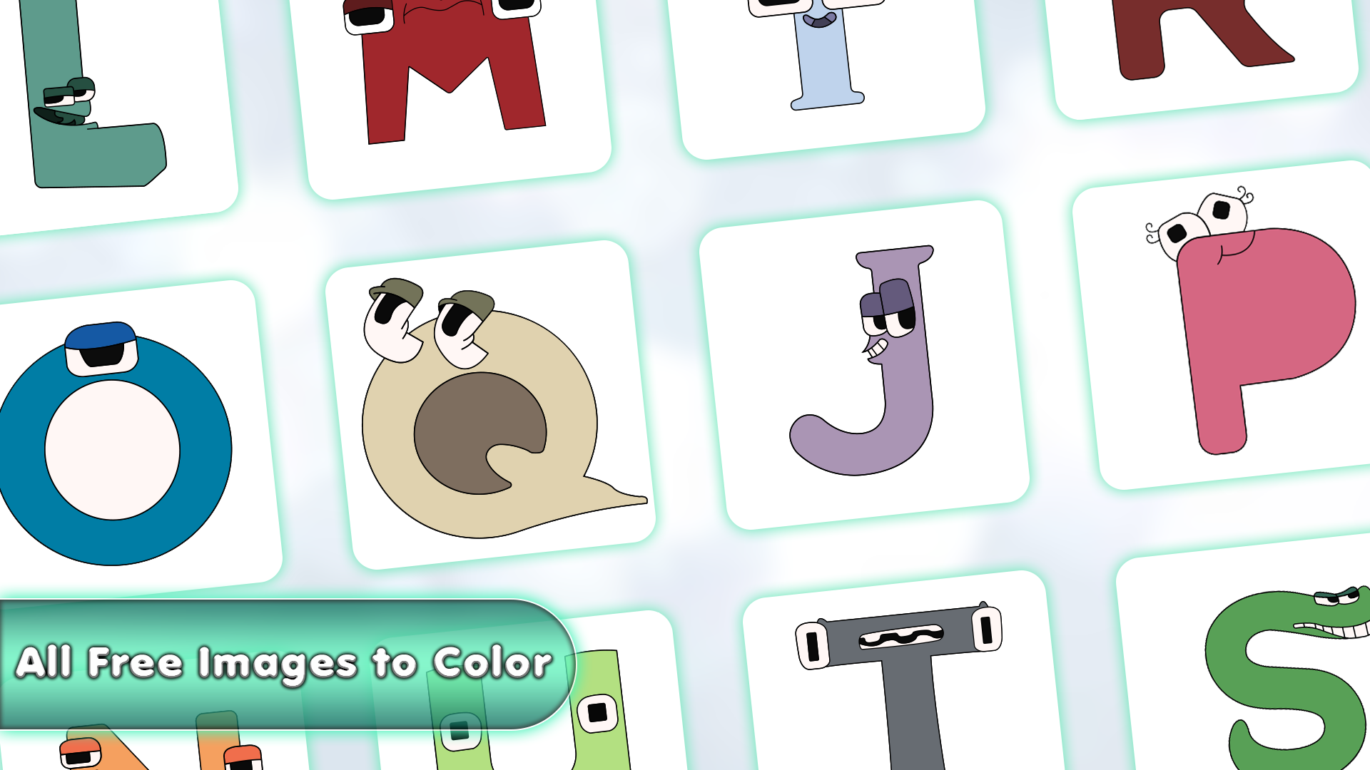 Alphabet Lore Coloring Book : Color By Number - ABC Coloring Games For ...