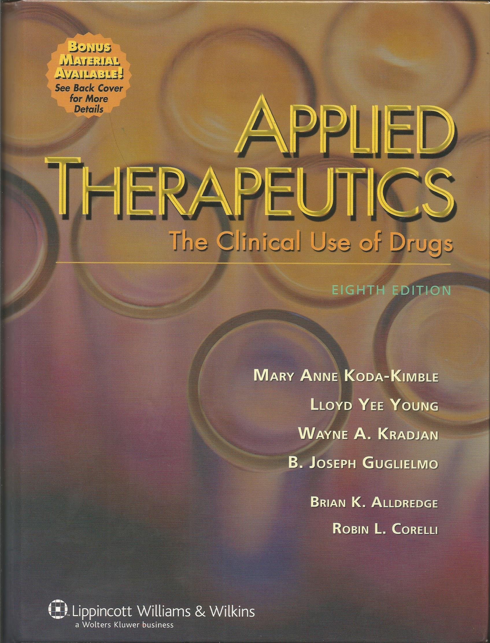 Applied Therapeutics: The Clinical Use of Drugs: 9780781748452 ...
