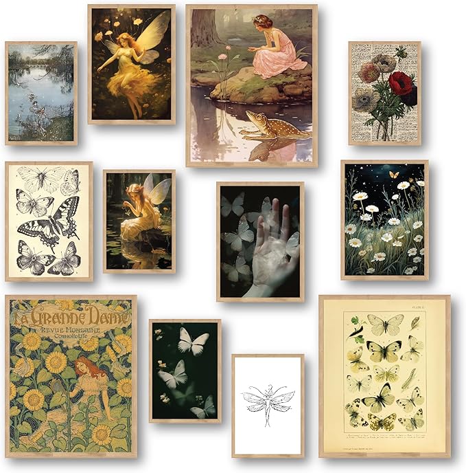 Amazon.com: 97 Decor Fairy Room Decor Aesthetic Pictures - Vintage ...