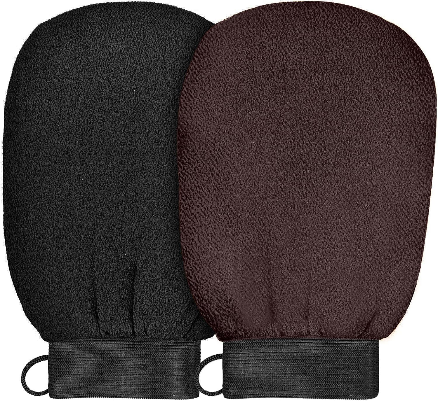 2 pièces Gant De Crin, Gant Exfoliant, Gant de Toilette Exfoliant corps ...