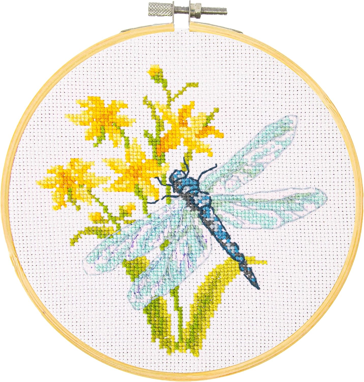 Amazon.com: DIAMOND DOTZ Spring Flight - Stamped Cross Stitch Kit for ...