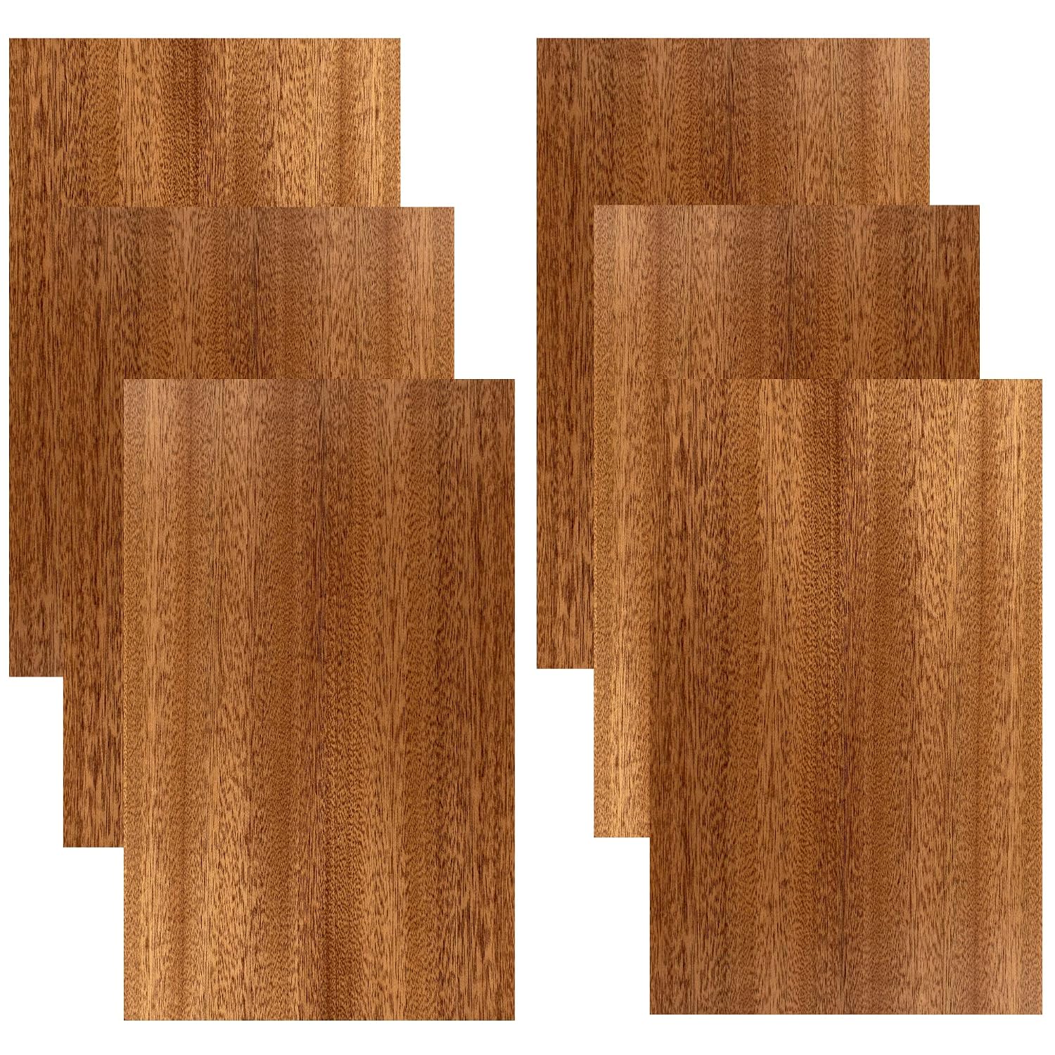 Caoba 0.18 pulgadas, 12 x 19 pulgadas, acabado premium de dos caras con ...