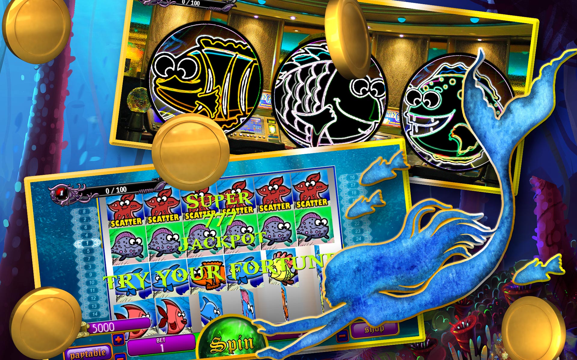 Super Jackpot Underwater Lucky Slots Real Casino - App on Amazon Appstore