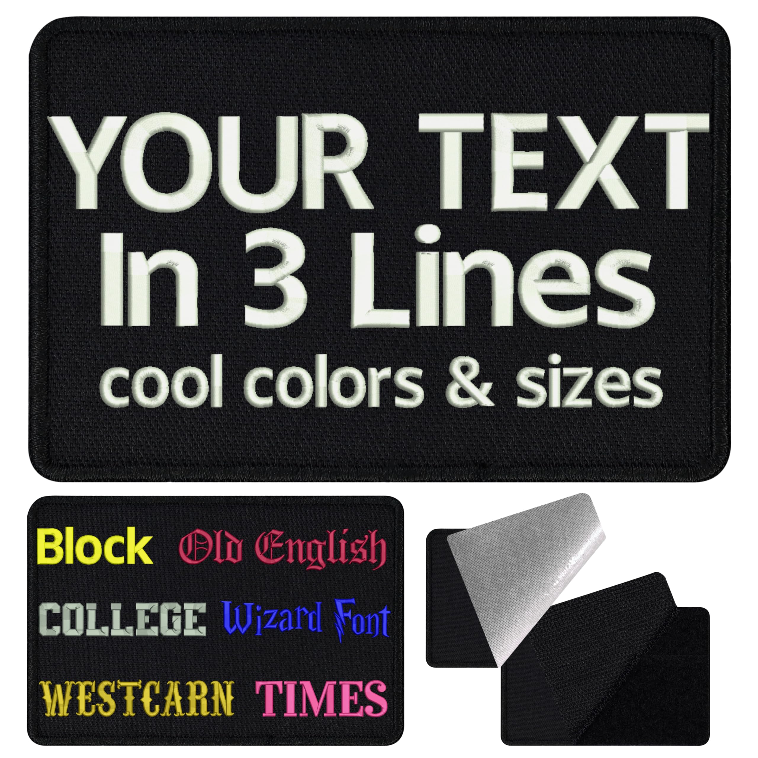 Personalise Velcro Patch | Patch Personalised with Velcro | Patch with ...