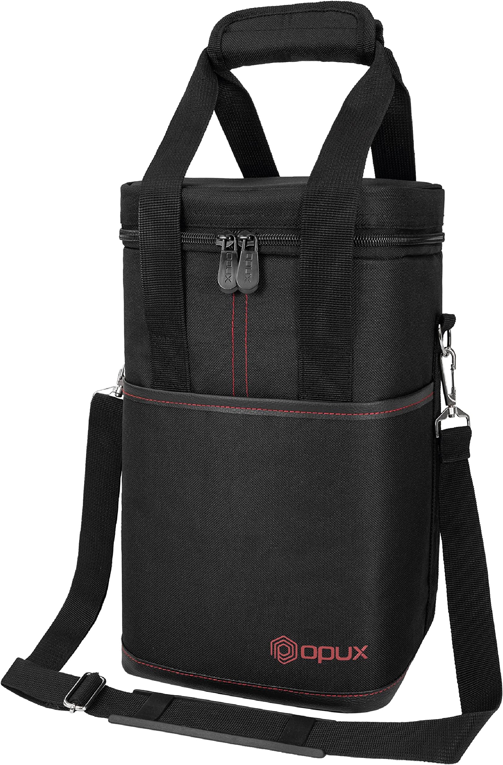 Amazon.com: NEGREW 4 Bottle Wine Tote Bag Carrier Case,Wine Cooler Bag ...