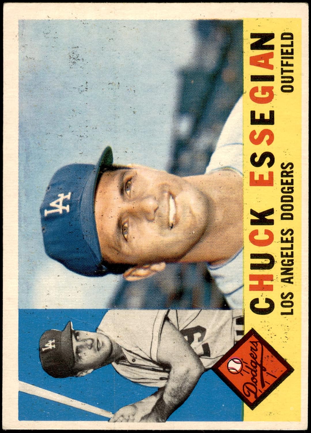 Amazon.com: 1960 Topps # 166 Chuck Essegian Los Angeles Dodgers ...