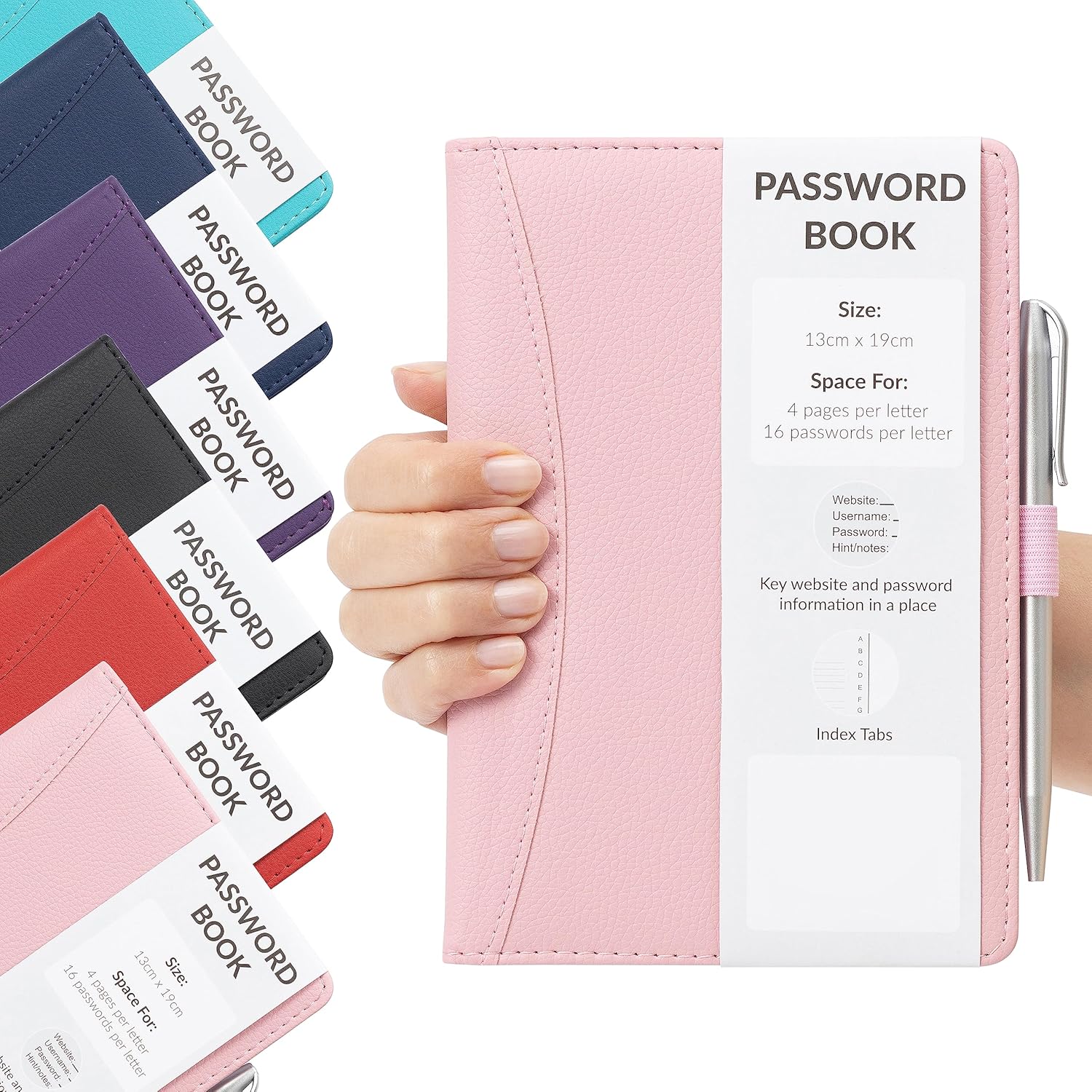 Password Book Alphabetical with Tabs - Secure Login Organiser for ...