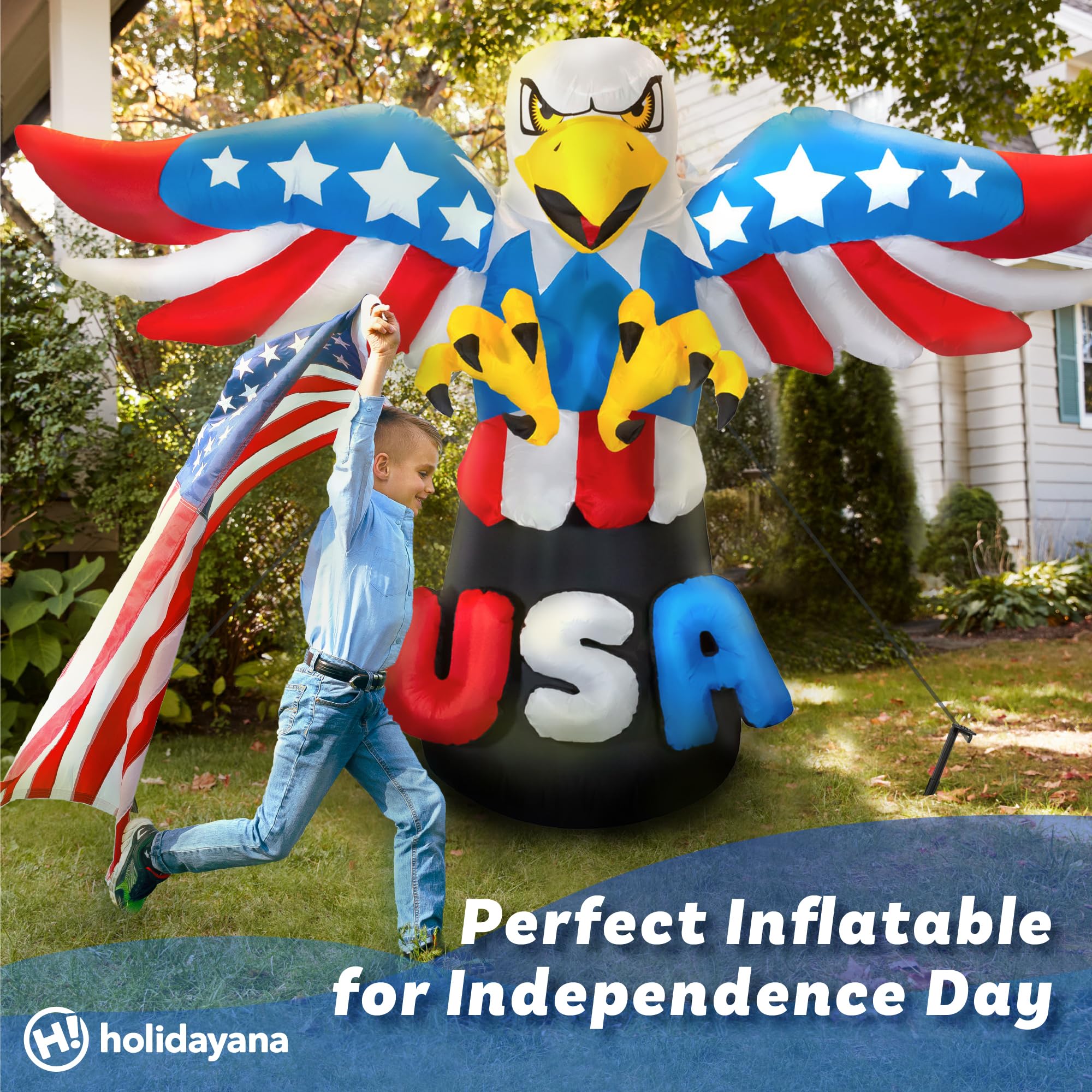 Snapklik.com : Holidayana 4th Of July Inflatable 6ft USA Eagle ...