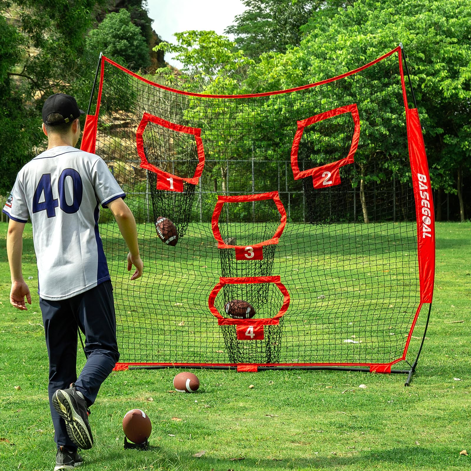 Snapklik.com : BaseGoal 8 X 8ft Football Nets For Throwing,Football ...