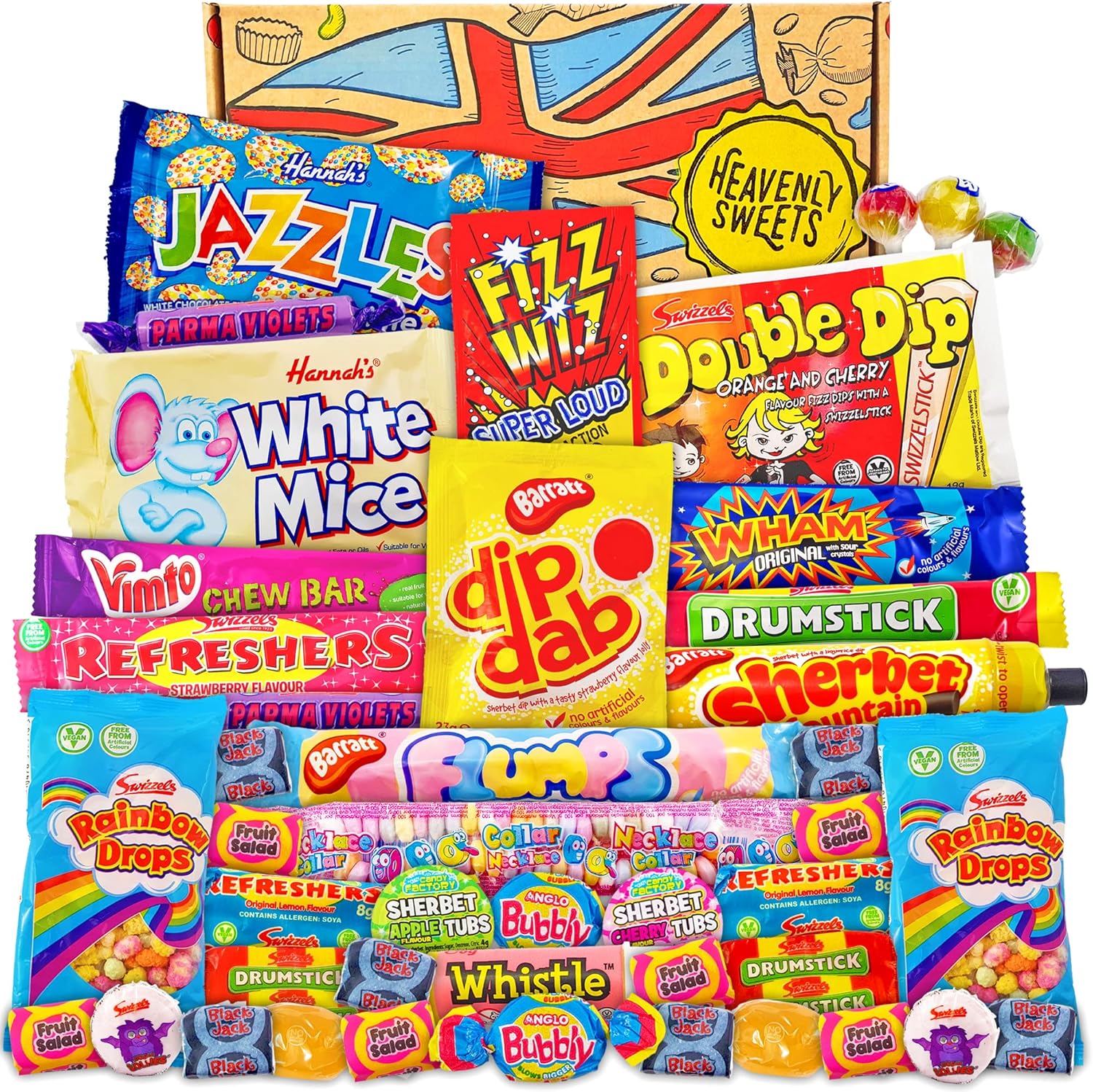 Heavenly Sweets - Retro Sweets Gift Box - Party Sweets - Gift Box of ...