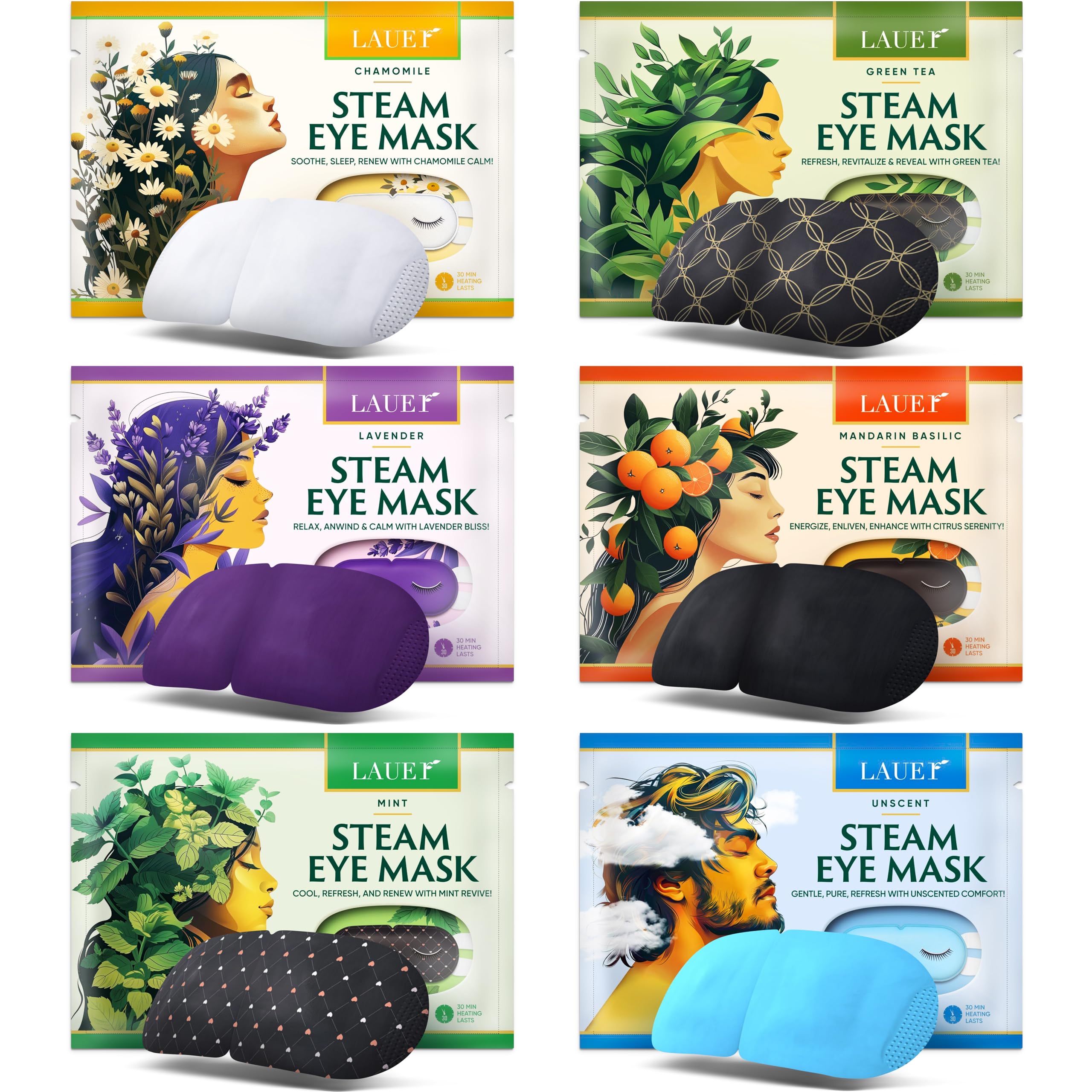 Amazon.com: Heated Eye Steam Mask Dry Eyes Self Warm Compress for Dark ...