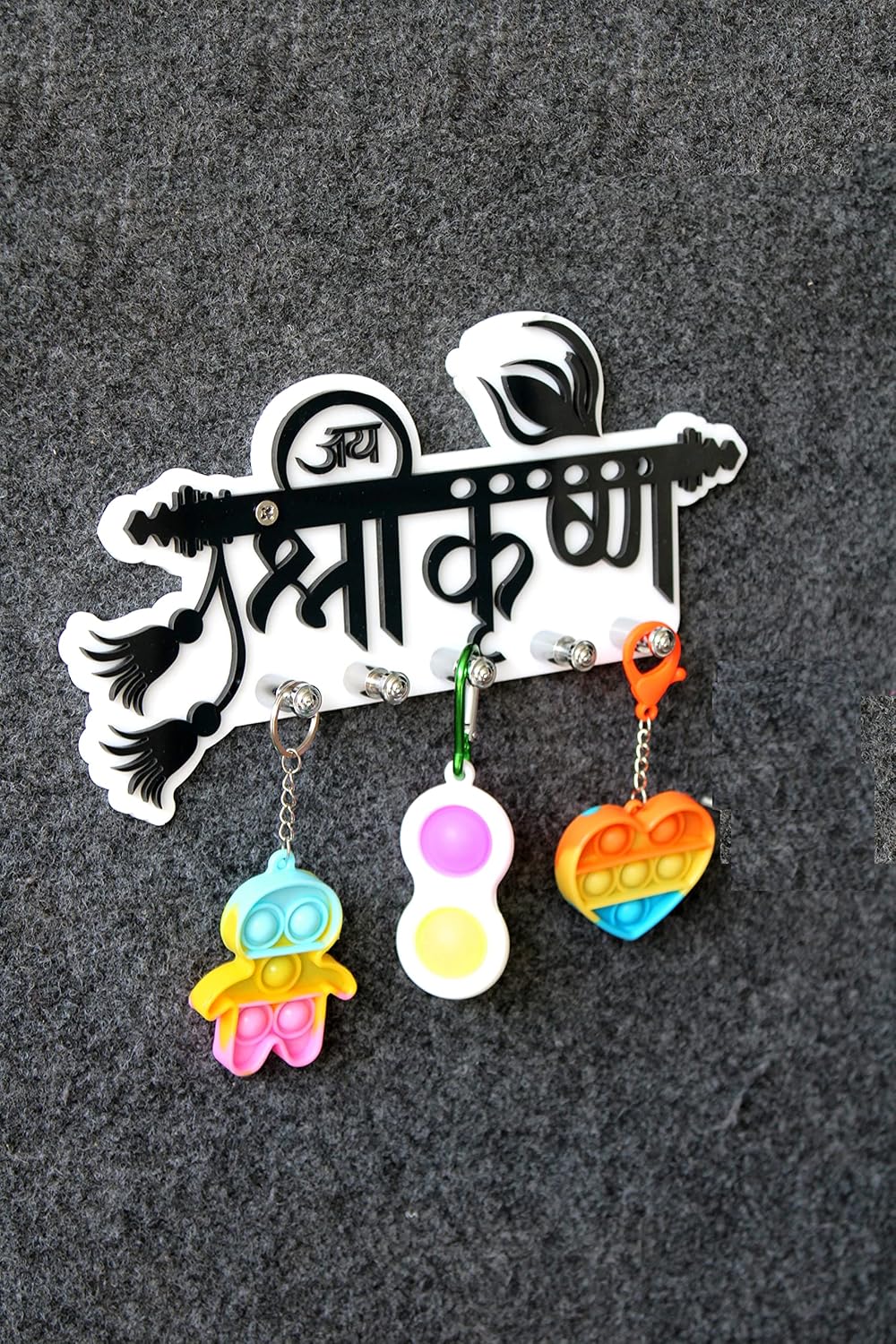 Sheree Krishna Key Stand Krishna Decorative Key Holder 5 Hook : Amazon ...