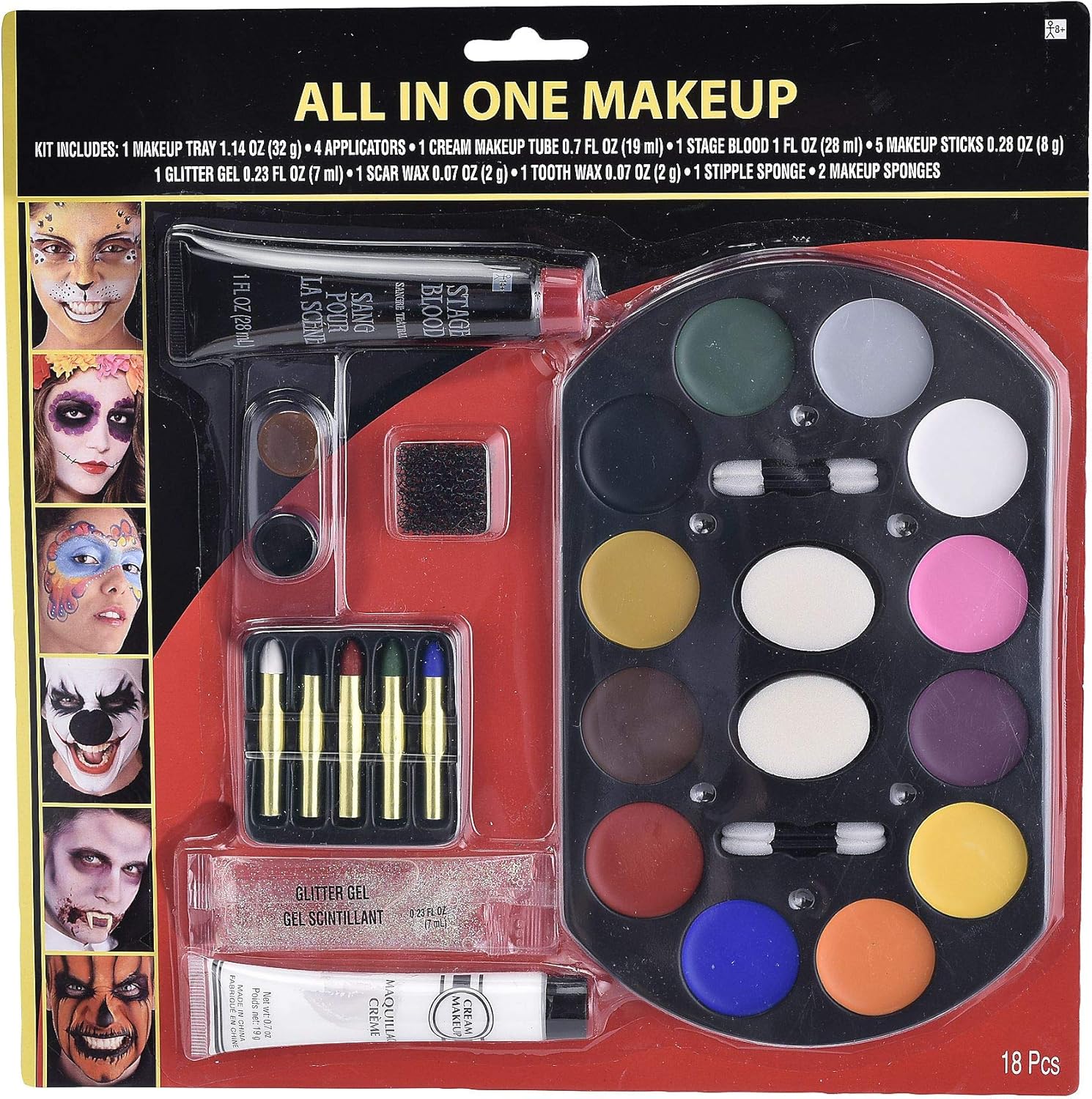 Amazon.com: All In One Makeup Kit - 1 Count - Includes Makeup Tray ...