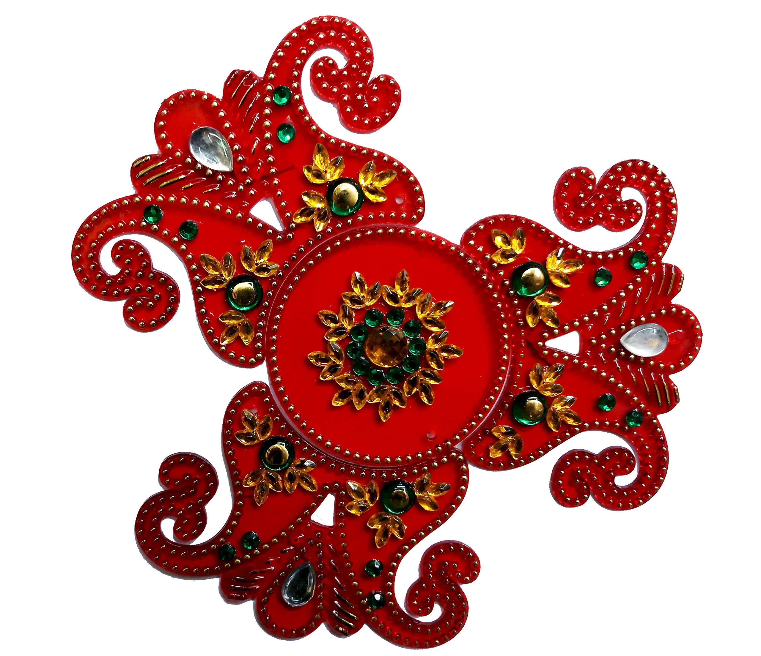Rangoli Kolam With Peacock Designs