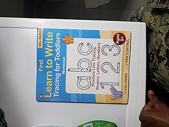 Tracing For Toddlers: First Learn to Write workbook. Practice line ...