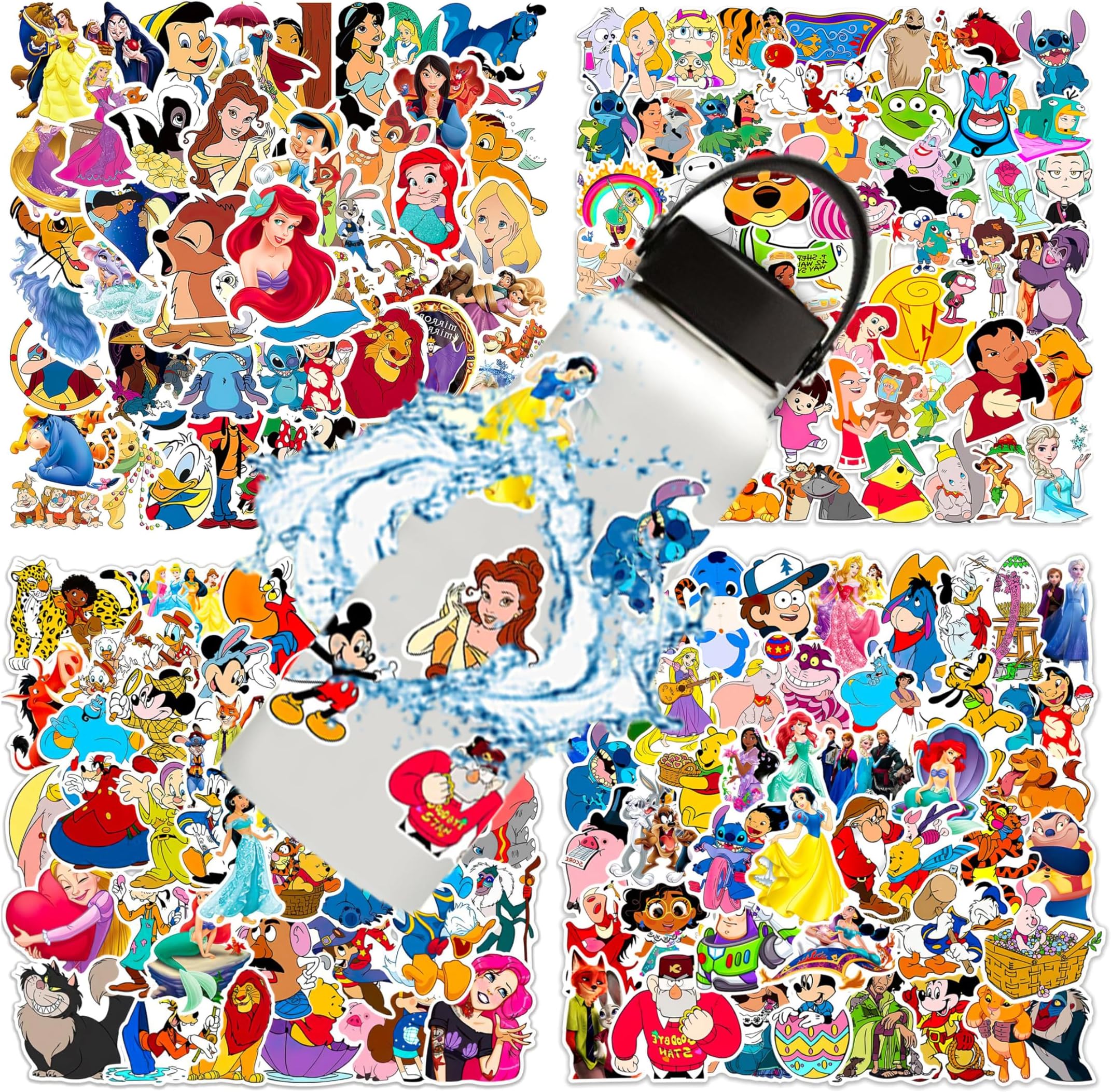 Amazon.com: 200PCS Cartoon Stickers for Kids, Cute Mixed Anime Sticker ...