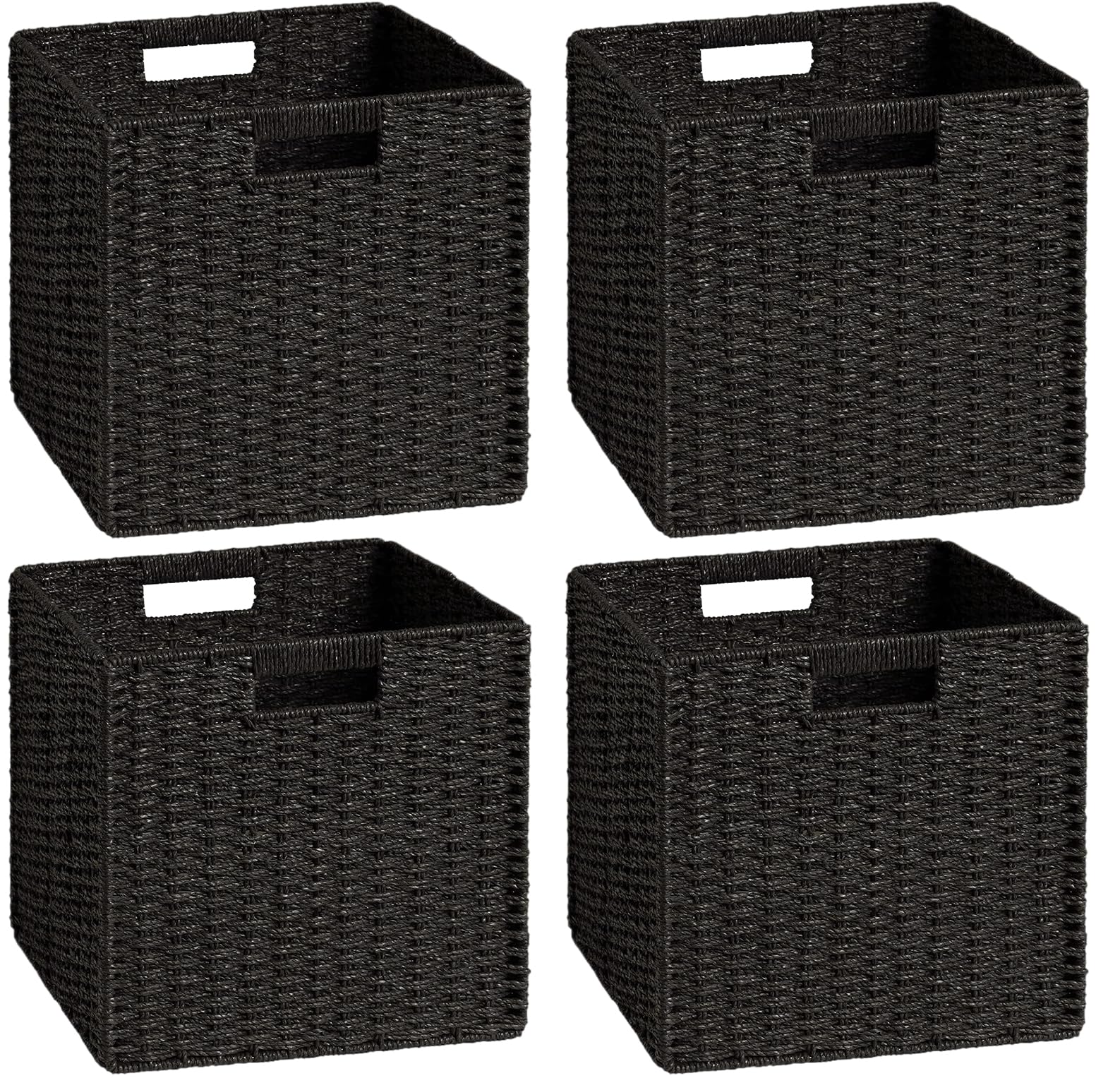 Snapklik.com : UBBCARE 4 Pack Wicker Basket, 118L118H11W Inch Woven ...