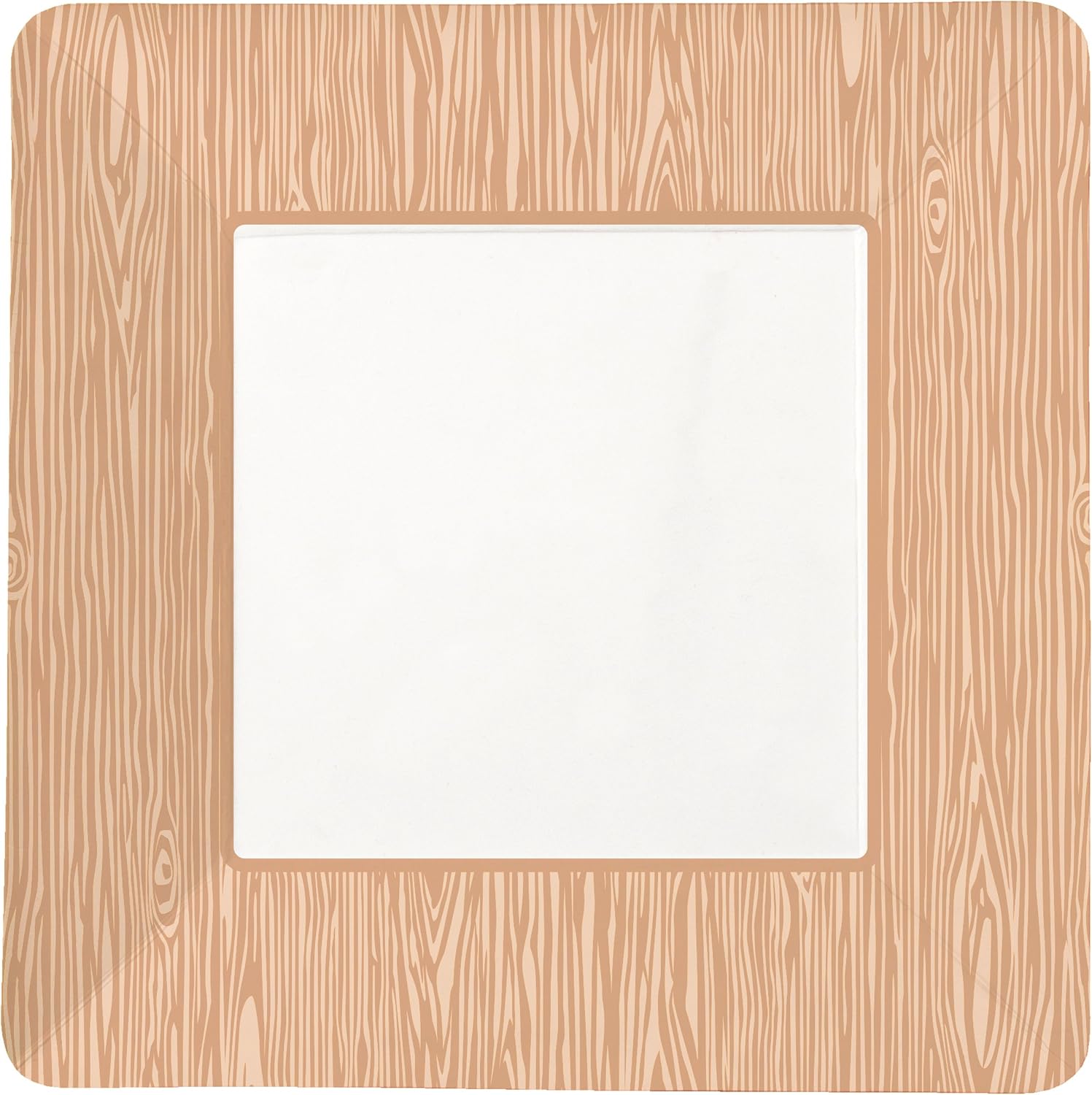 Amazon.com: Party Partners Design 12 Count Square Paper Party Plates ...