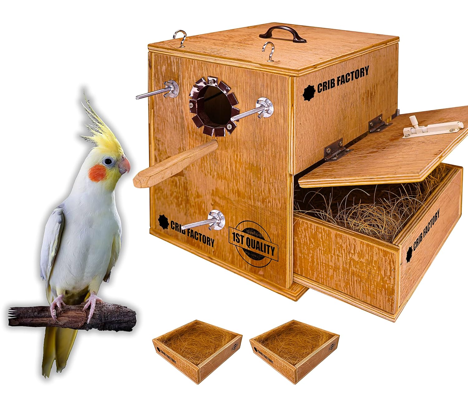 Perfect Breeding Box for Cockatiel Birds | HIGH-QULTY Plywood ...