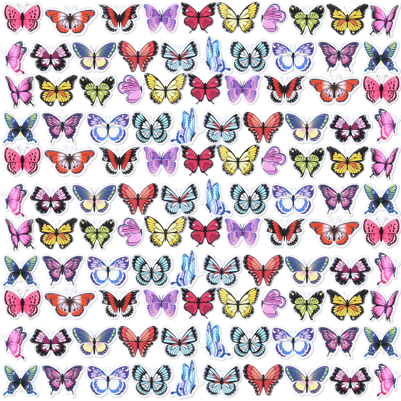 Amazon.com: Memorywuu 120 Pcs Butterfly Acrylic Pins Bulk Moth Lapel ...