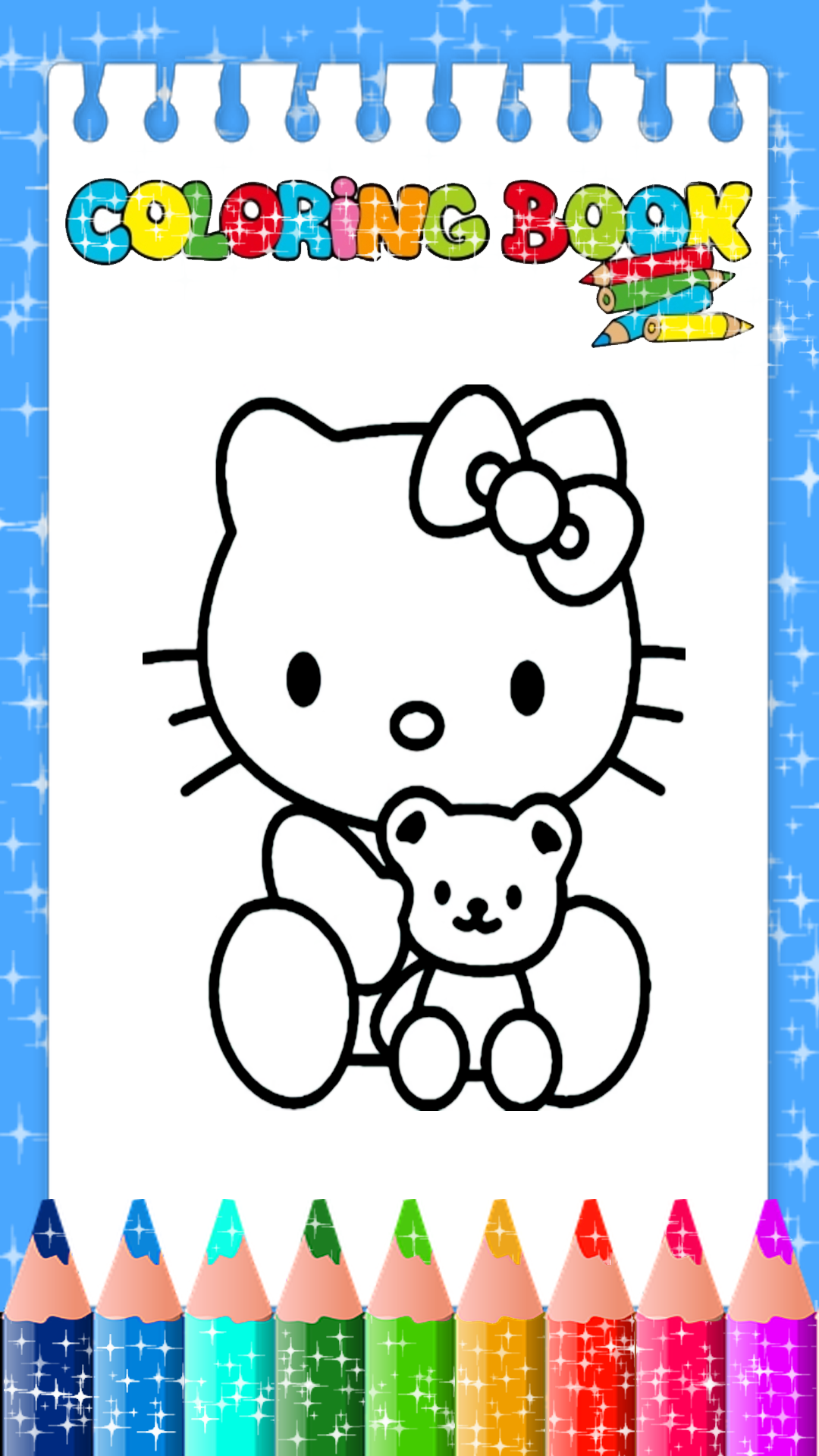 Glitter Coloring Book Cute Kitty - App on Amazon Appstore