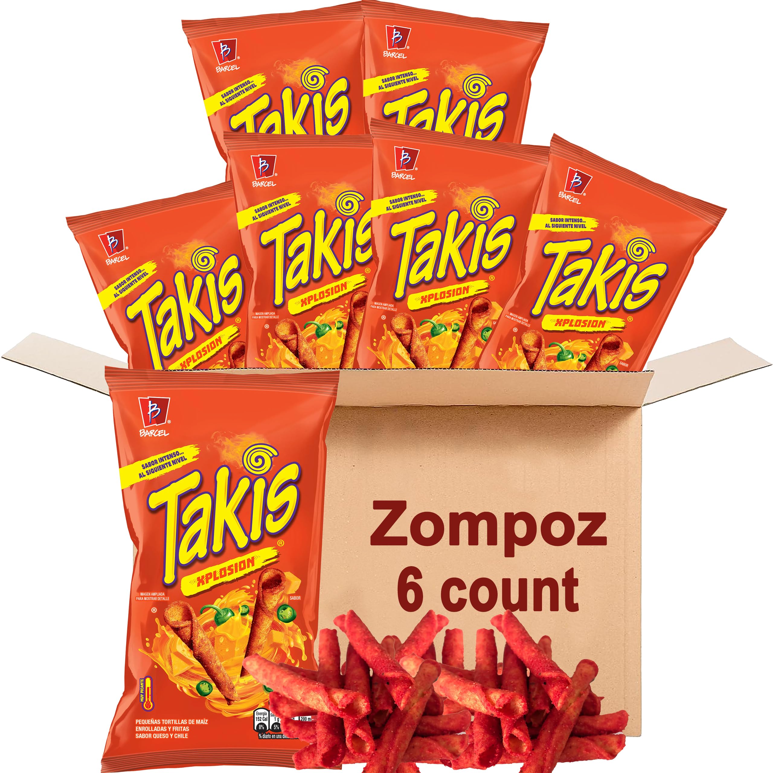 Snapklik.com : Taki Xplosion Rolled Tortilla Chips, Pack Of 6 ...
