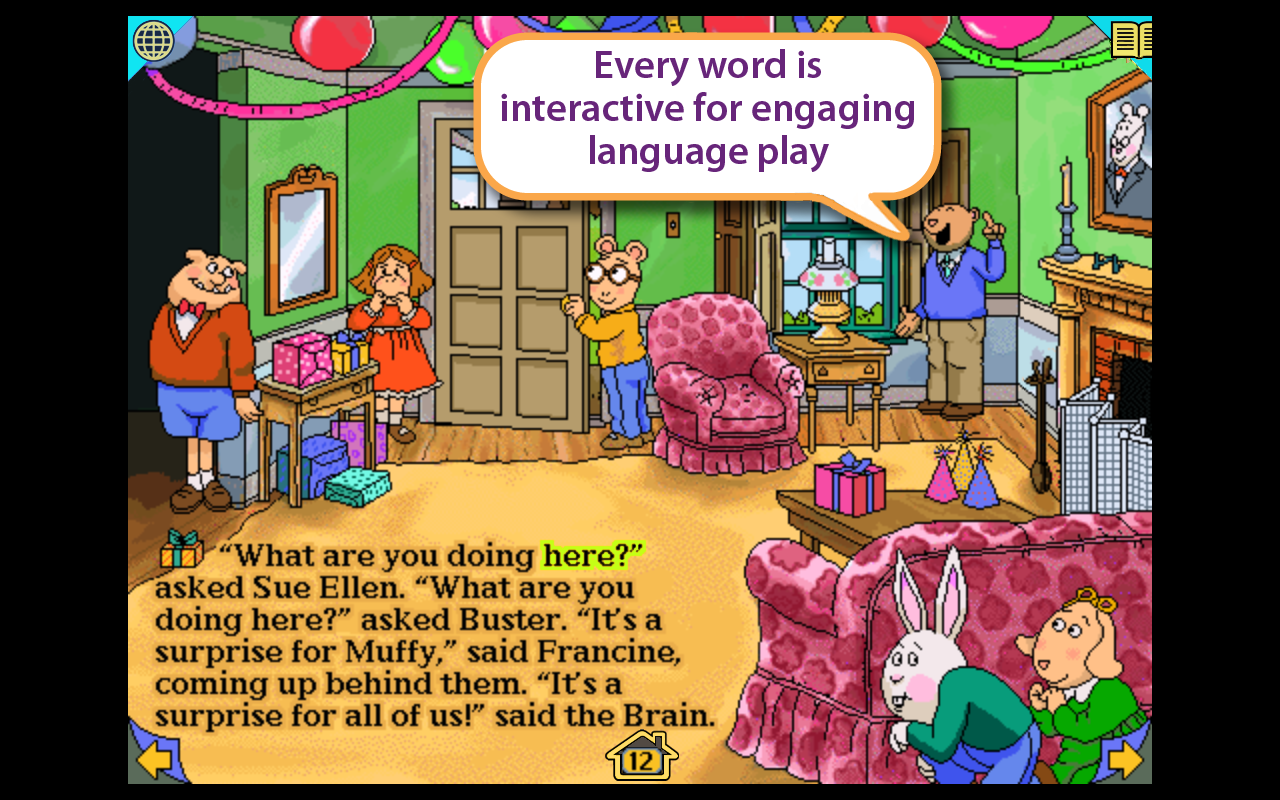 Arthur's Birthday - interactive storybook in English and Spanish - App ...