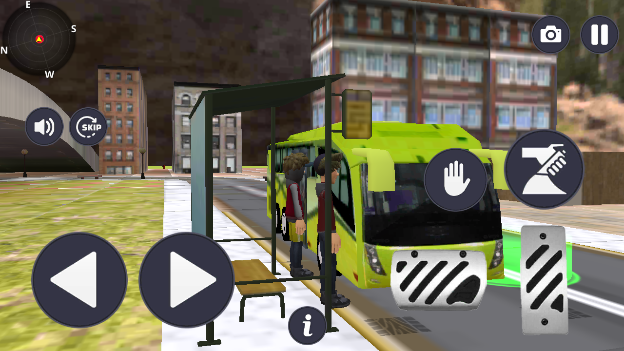 Open City Modern Passengers Bus Pick & Drop Driving Transport Simulator ...