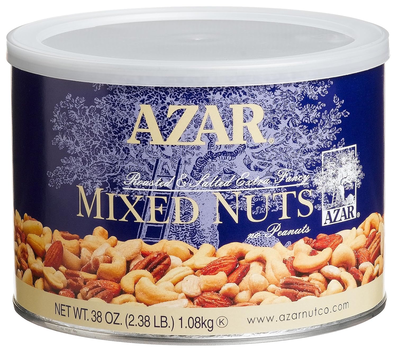Amazon.com : Azar Nut Company Mixed Nuts, Extra Fancy, No Peanuts, 2.38 ...