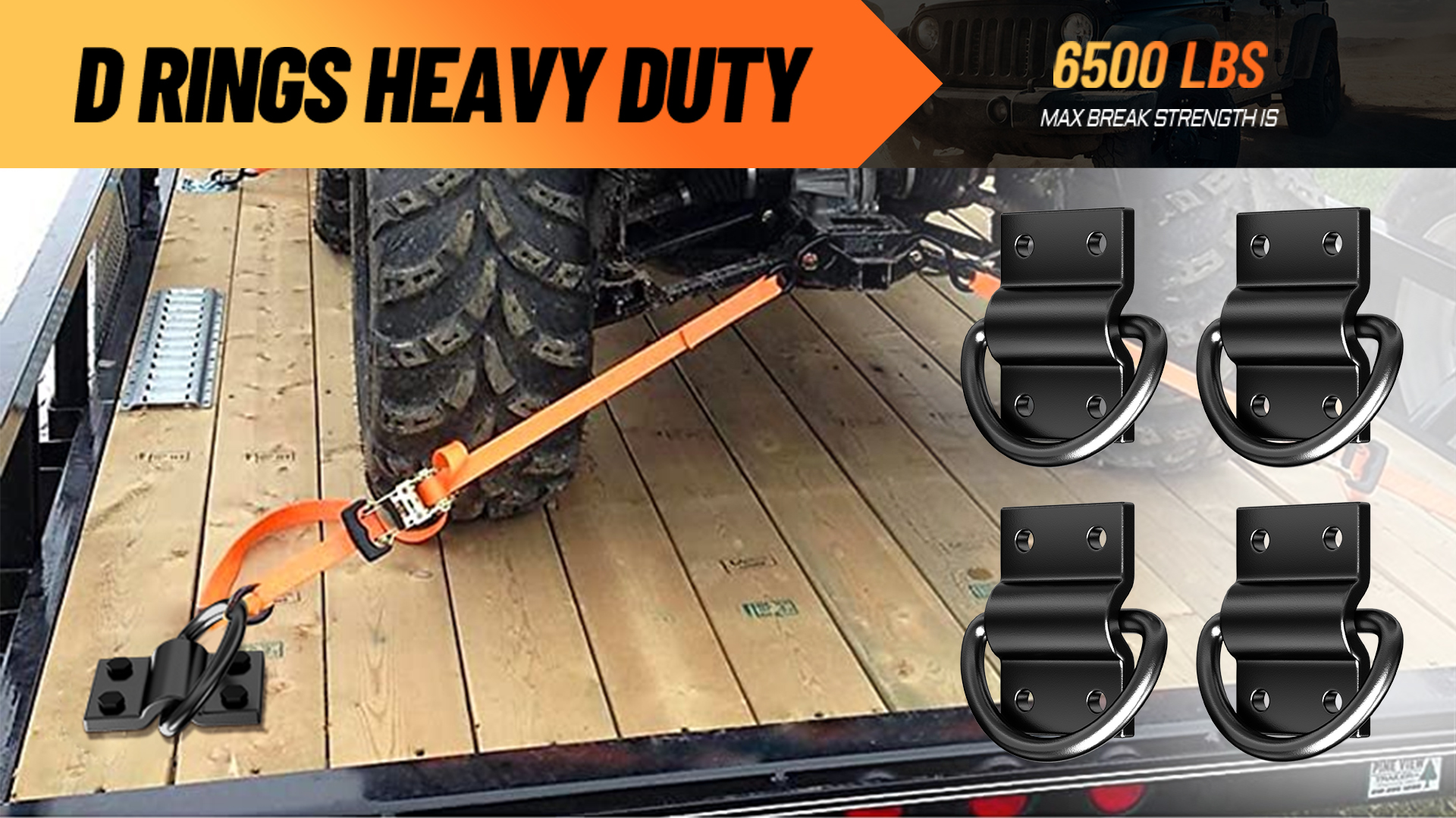Watch Heavy Duty D Rings Trailer Tie Down Anchor on Amazon Live