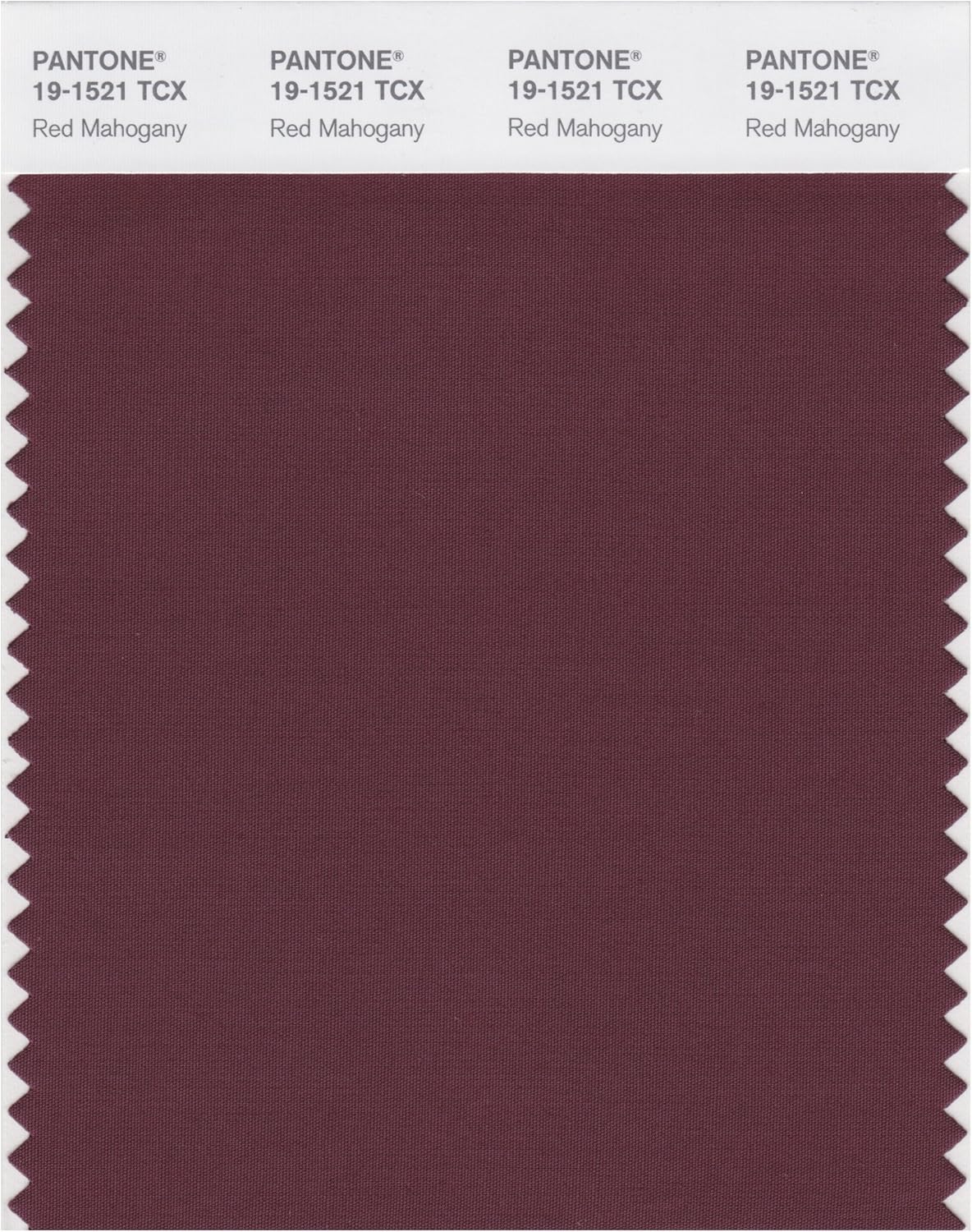 PANTONE SMART 19-1521X Color Swatch Card, Red Mahogany - House Paint ...