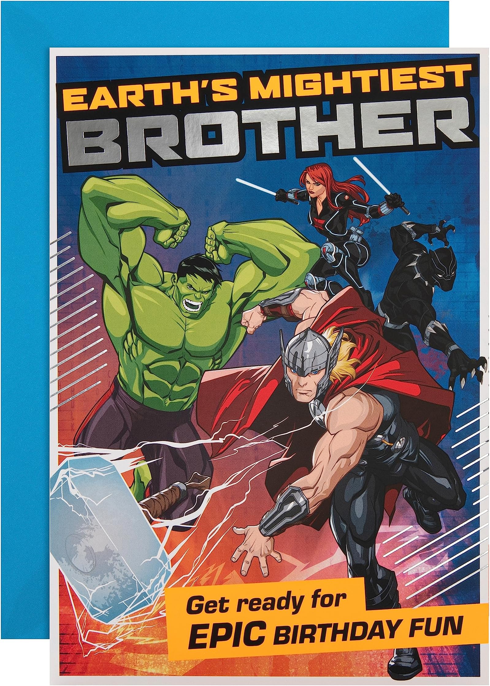 Amazon.com : Hallmark Birthday Card for Brother - Marvel Superheroes ...