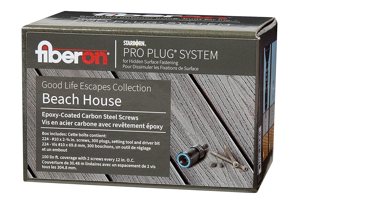 Fiberon Starborn® Pro Plug Hidden Face-Fastening System - Beach House ...