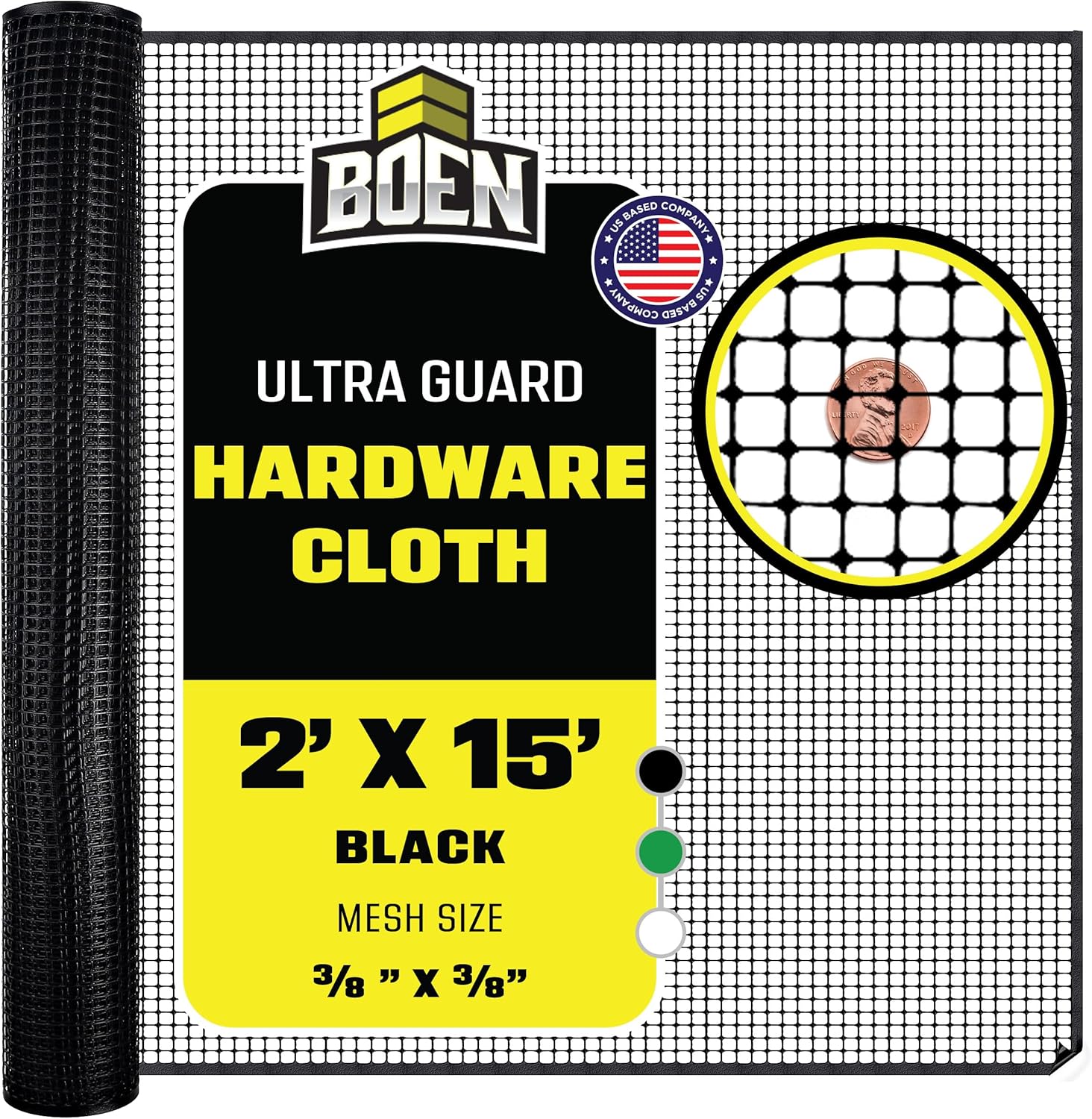 Amazon.com : BOEN Plastic Mesh Hardware Netting 2' x 15' Black, Tree ...