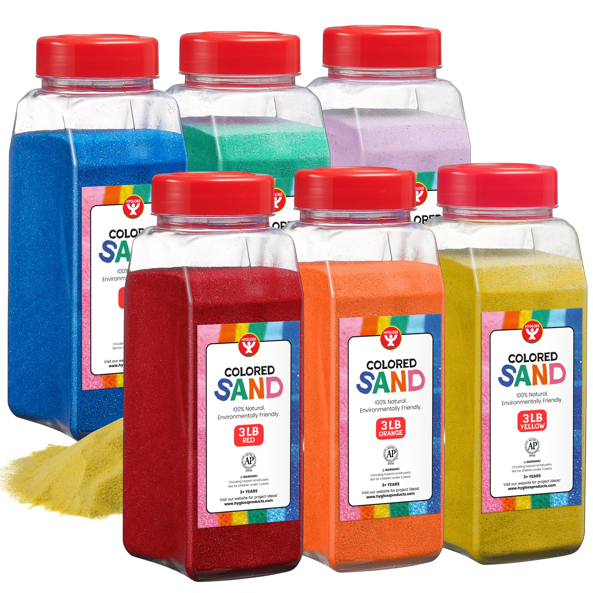 Amazon.com: Colored Sand for Sand Art - Sand for Crafts - Vibrant Color ...