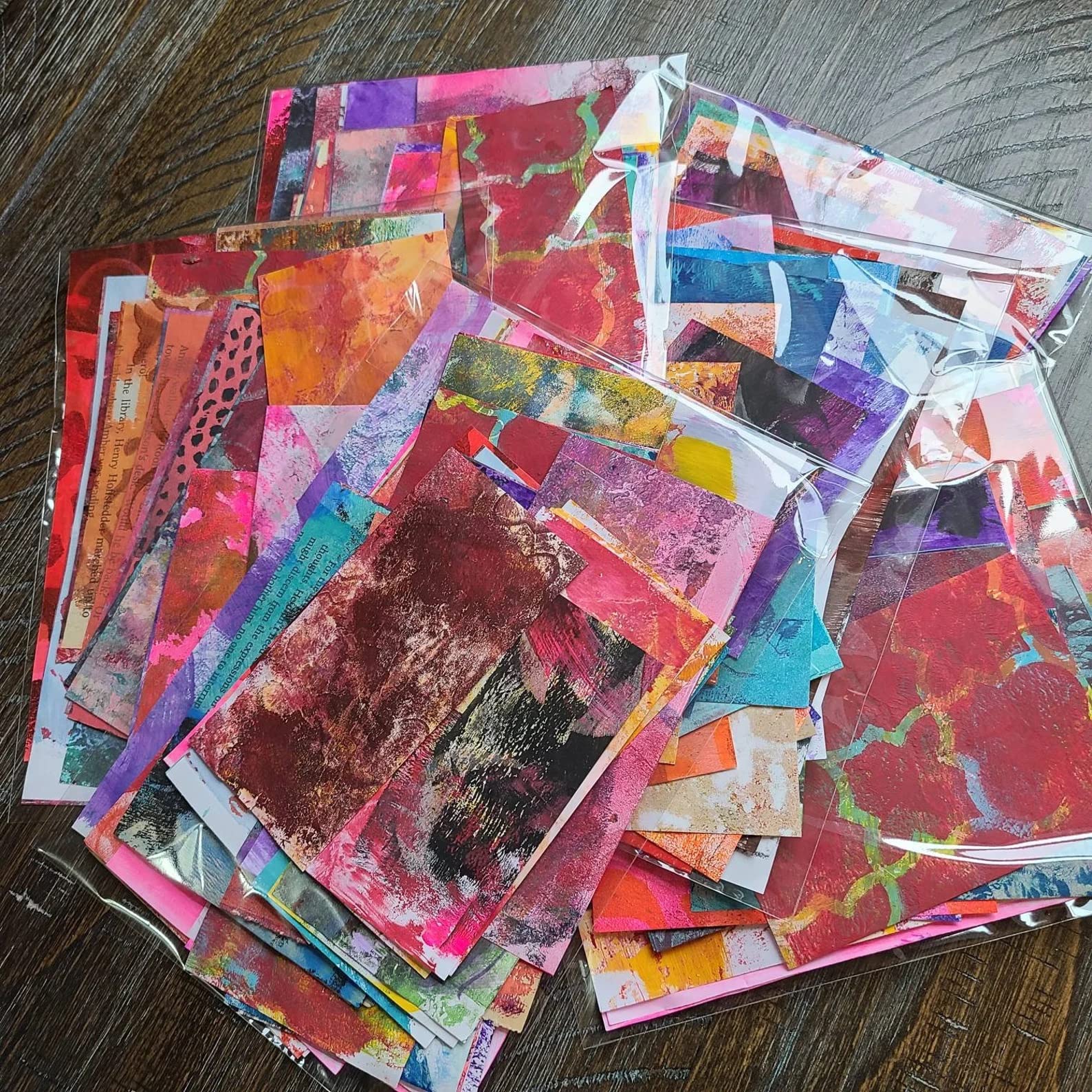 Snapklik.com : Collage Papers: 40 Beautiful Hand Painted Collage Paper ...