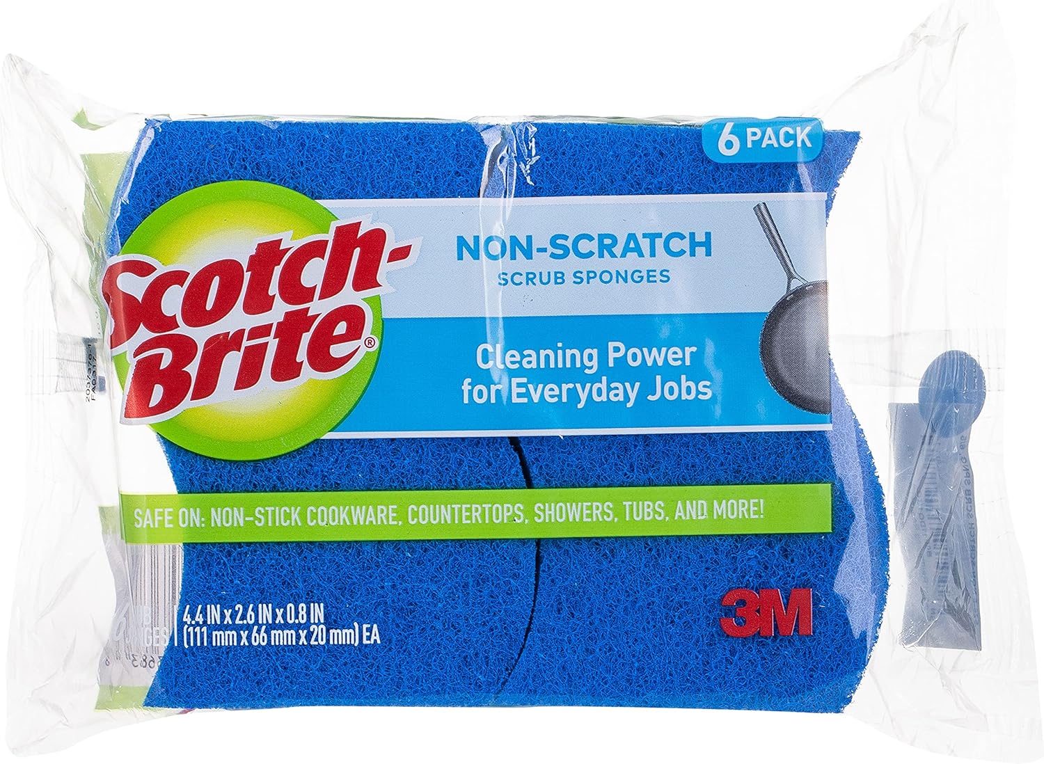 Amazon.com: Scotch-Brite 6-Piece Multi Purpose Scrub Sponge Pack ...