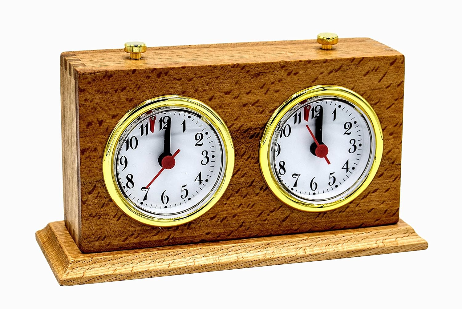 Apex Chess Clock Timer: Mechanical Analog Wind-up & Wood Base : Amazon ...
