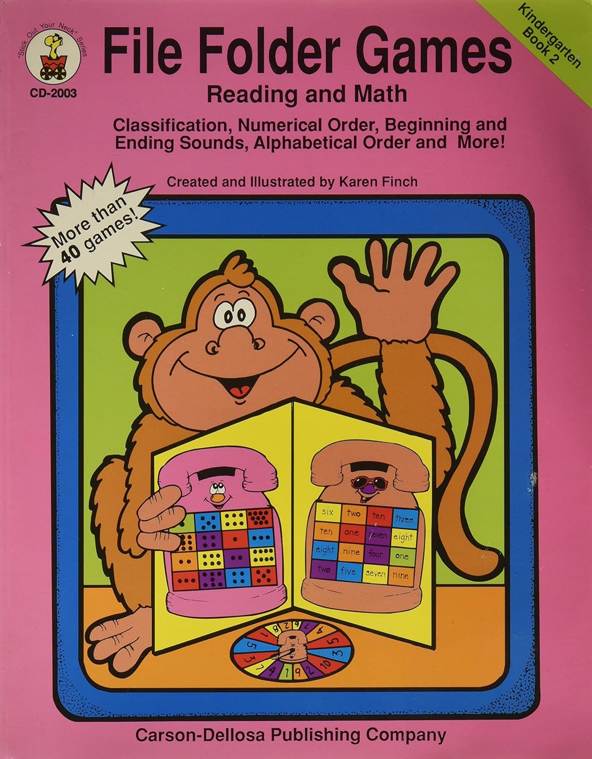 File Folder Games Reading and Math: Kindergarten Book 2: Karen Finch ...