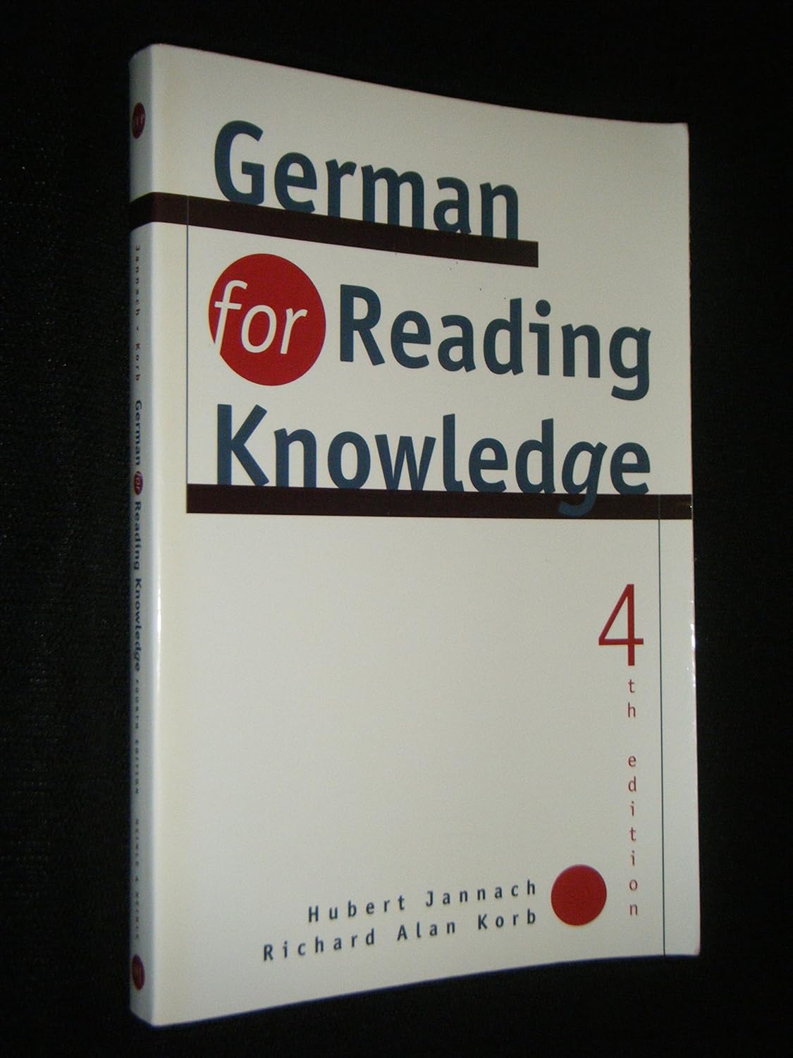 Amazon.com: German for Reading Knowledge: 9780838478356: Jannach ...