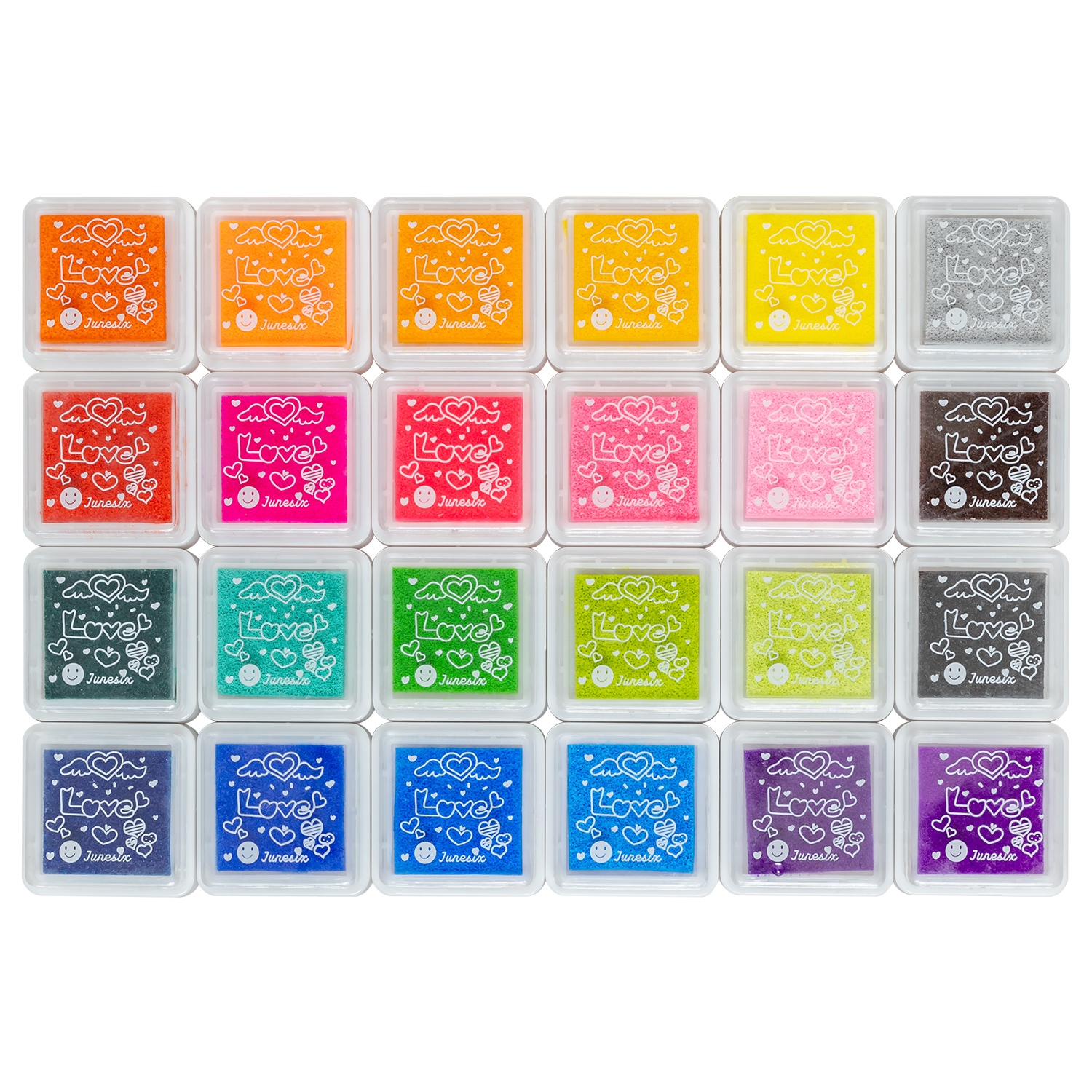 Water Based Washable Ink 8 Color Washable Kids Stamp Pad - Latex Foam ...