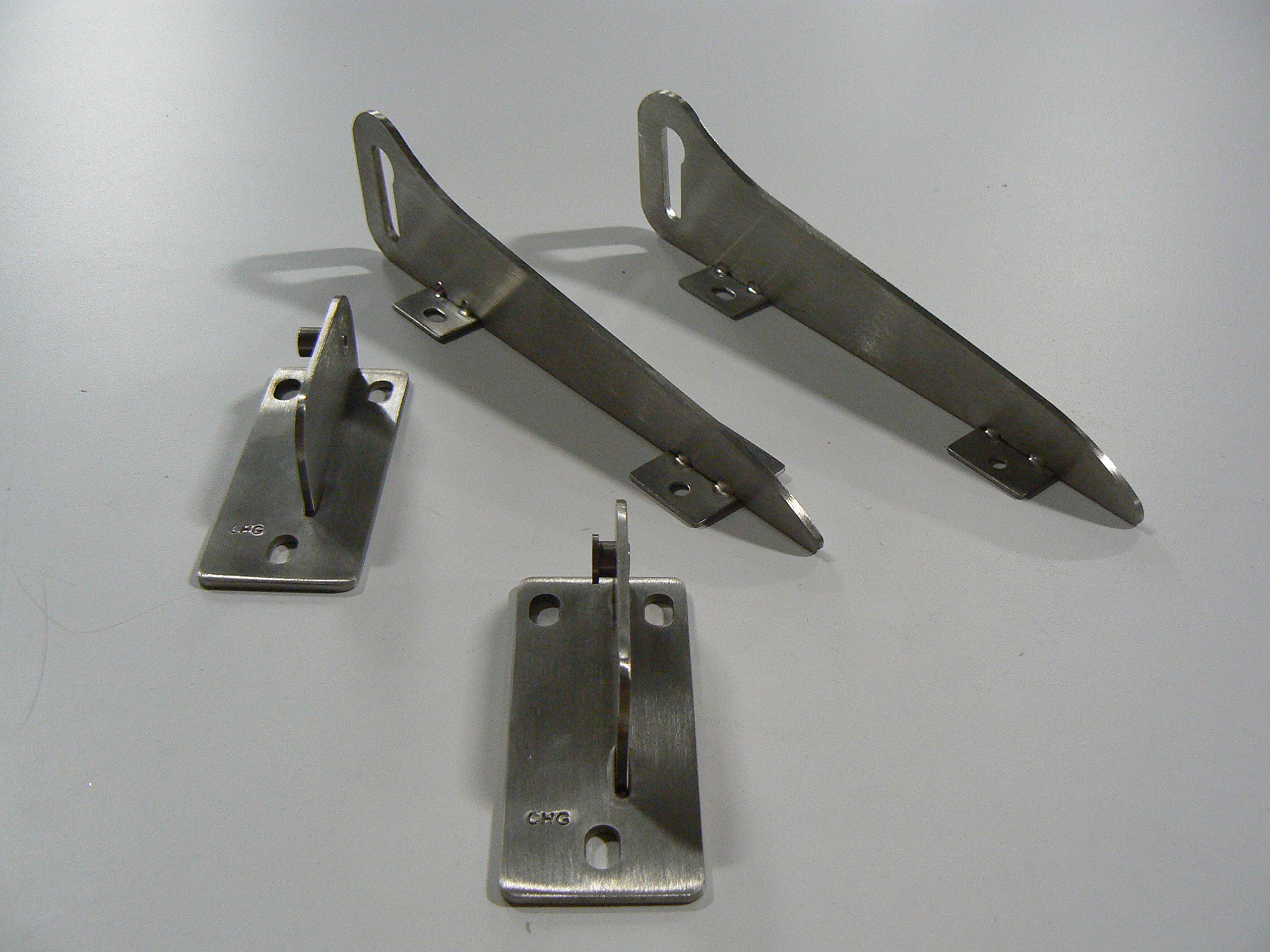 Amazon.com: Component Hardware 7-1/2" Stainless Steel Folding Removable ...