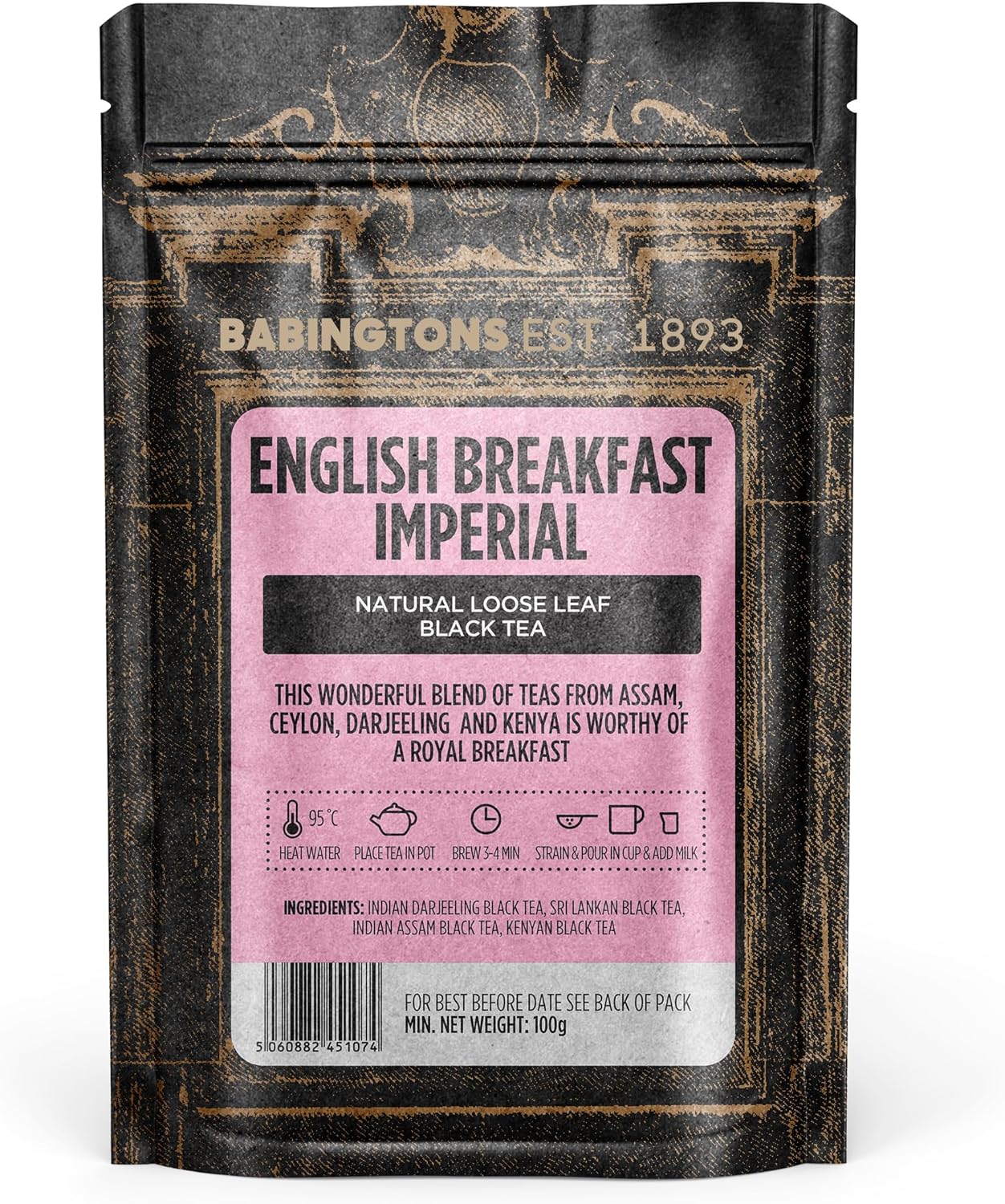 Babingtons Blends English Breakfast Imperial Loose Leaf Tea - 100g Of ...