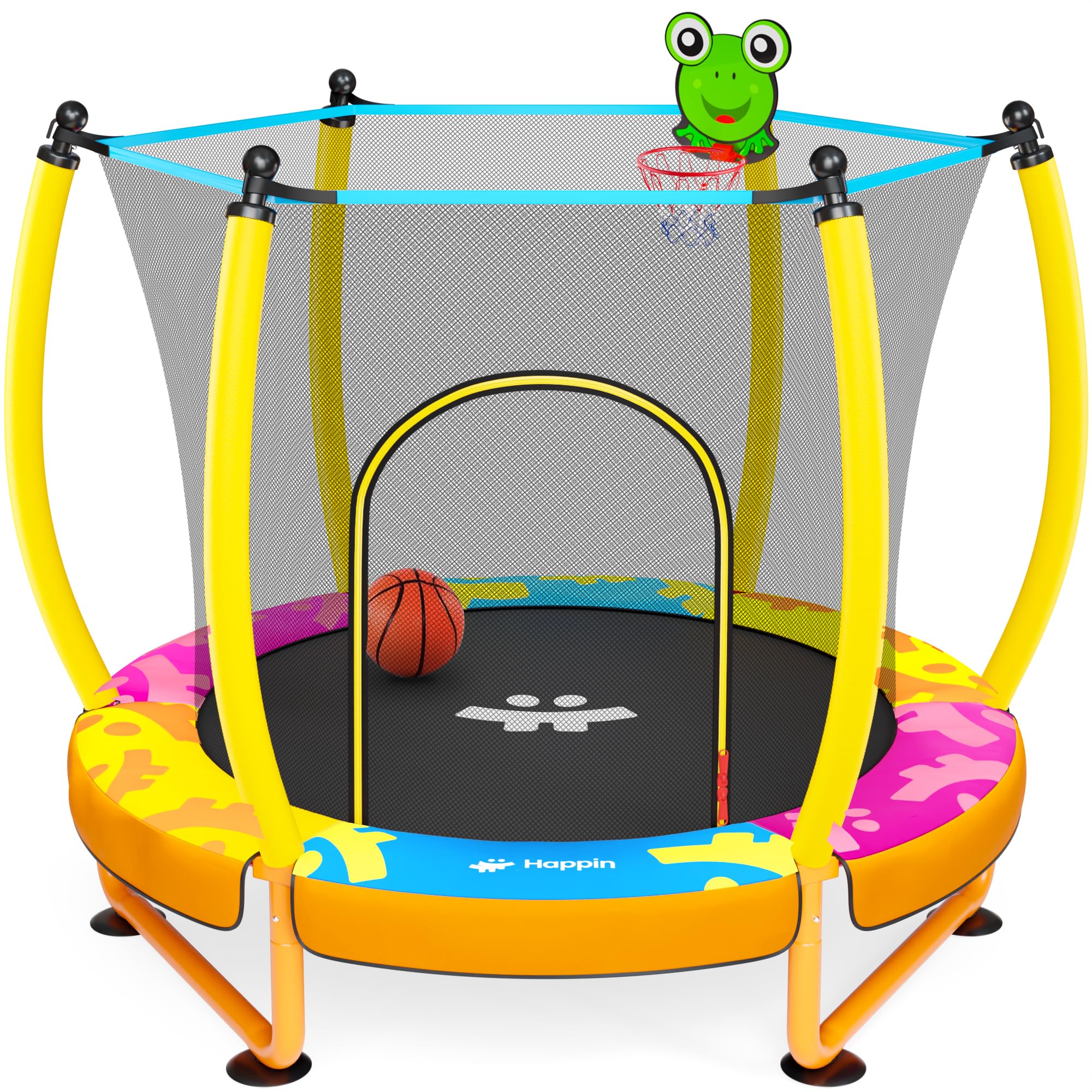 Snapklik.com : Happin 55” Toddler Trampoline, Indoor & Outdoor Playset ...
