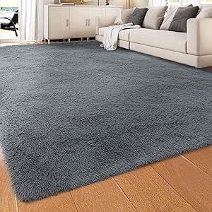 Amazon.com: Fluffy Rug 5x7 Bedroom Rugs: Shag Rug for Bedroom - Area ...