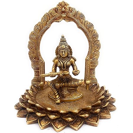 Buy South Indian Arts Brass Annapurna Devi, Annapoorani Idol ...