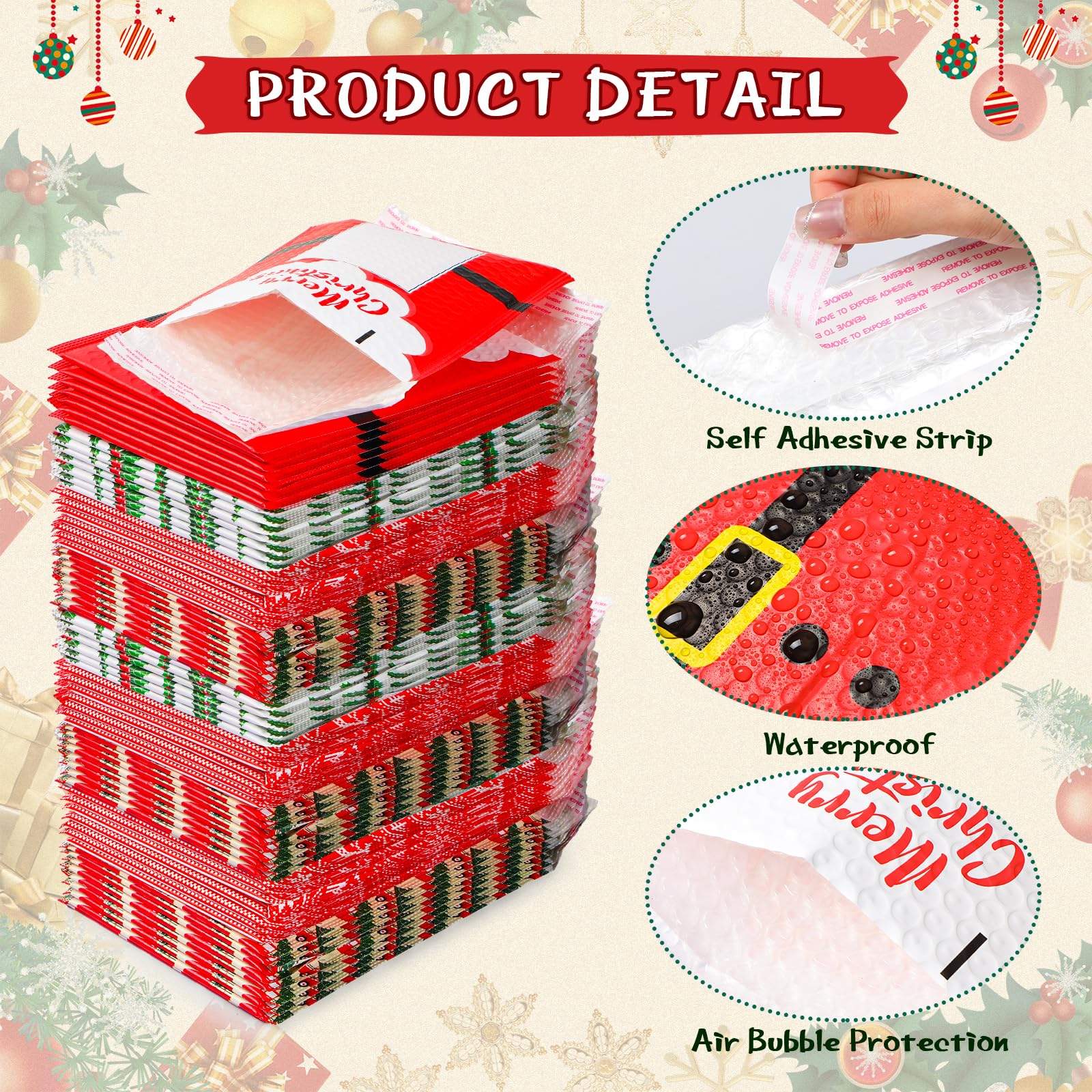 Holiday Padded Envelopes Holiday Bubble Mailers